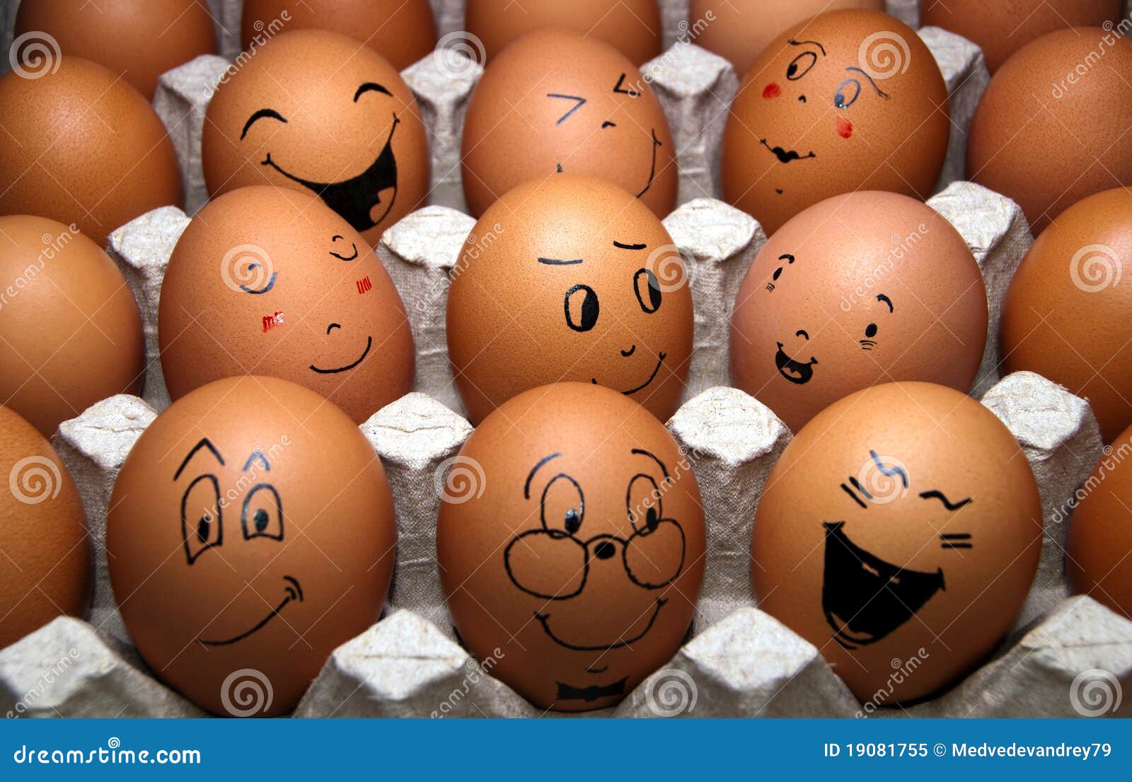 Easter eggs with a smile stock image. Image of eggs, open - 19081755