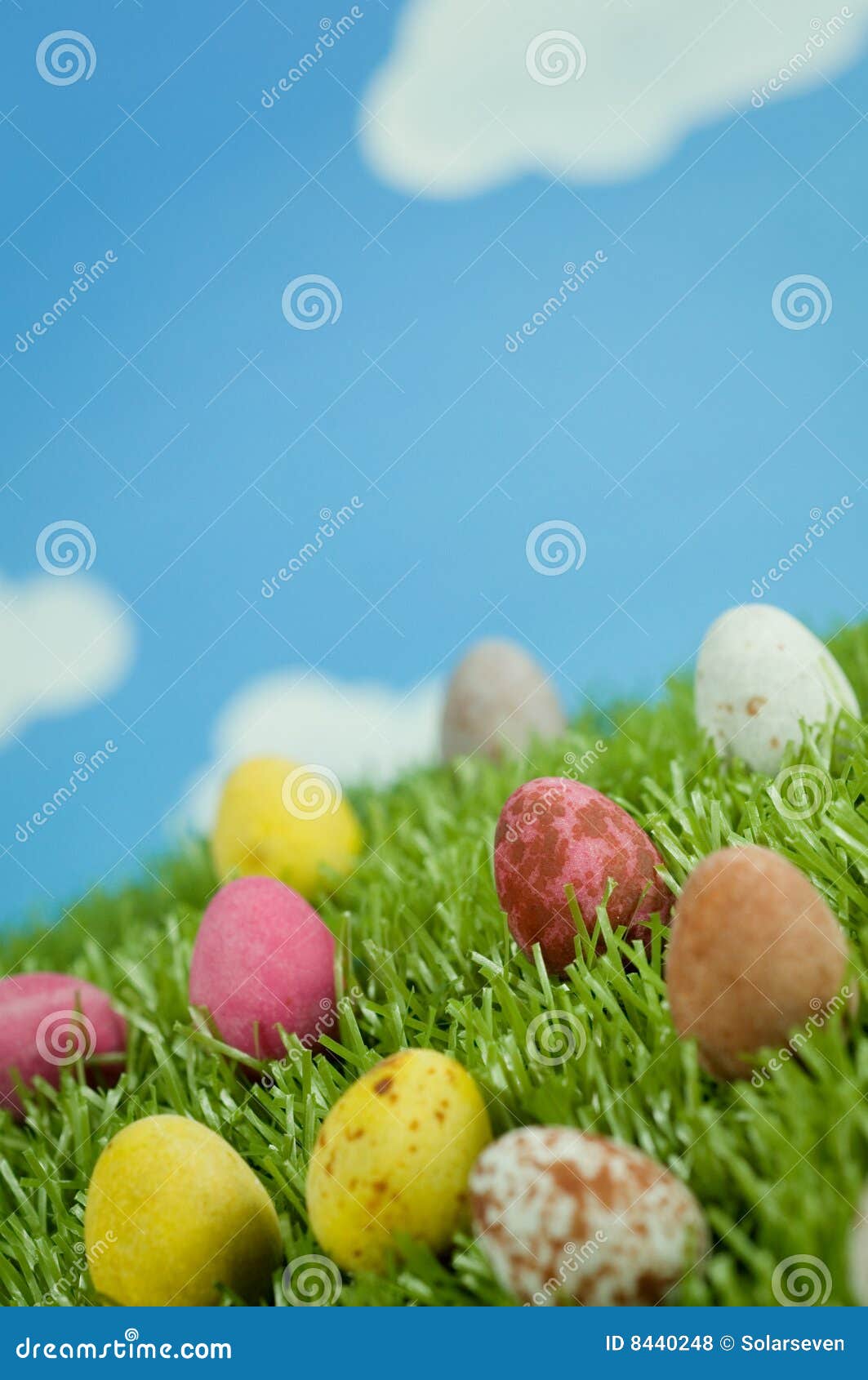 Easter Eggs in Spring stock photo. Image of event, outdoors - 8440248