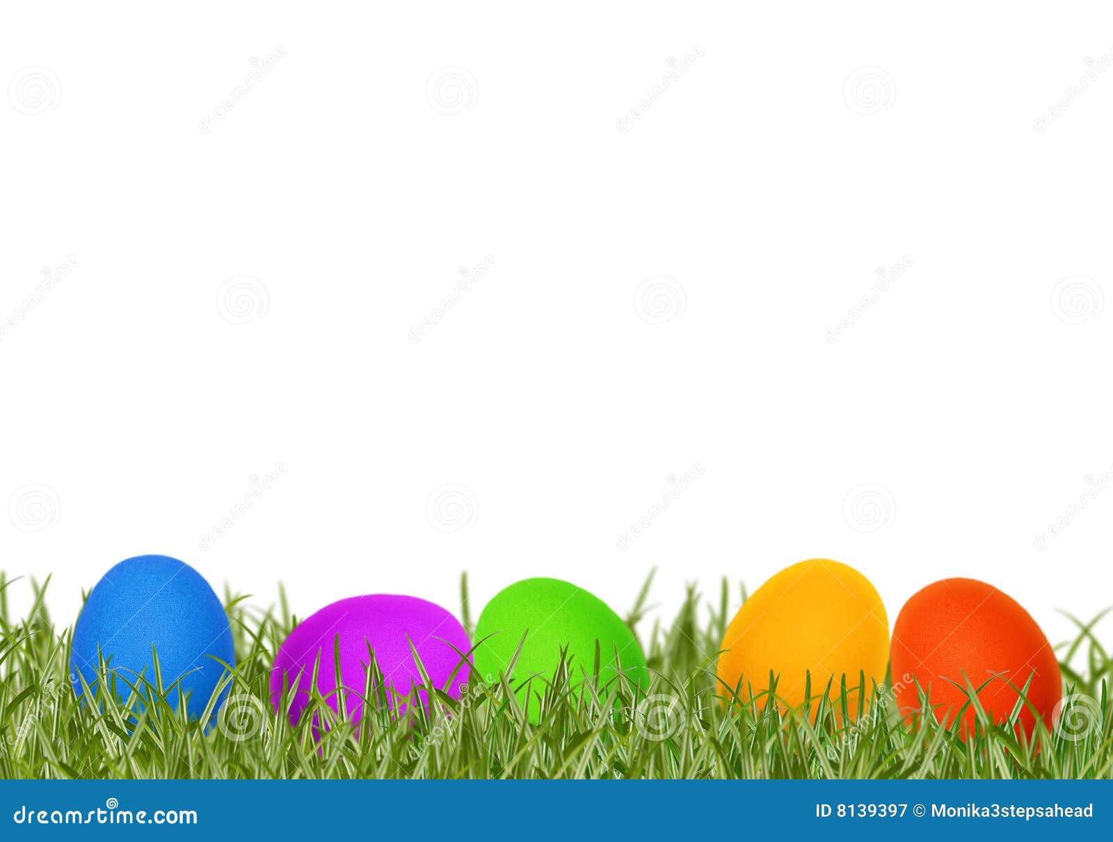 Easter Eggs in Spring Grass Stock Image - Image of eastern, grass: 8139397