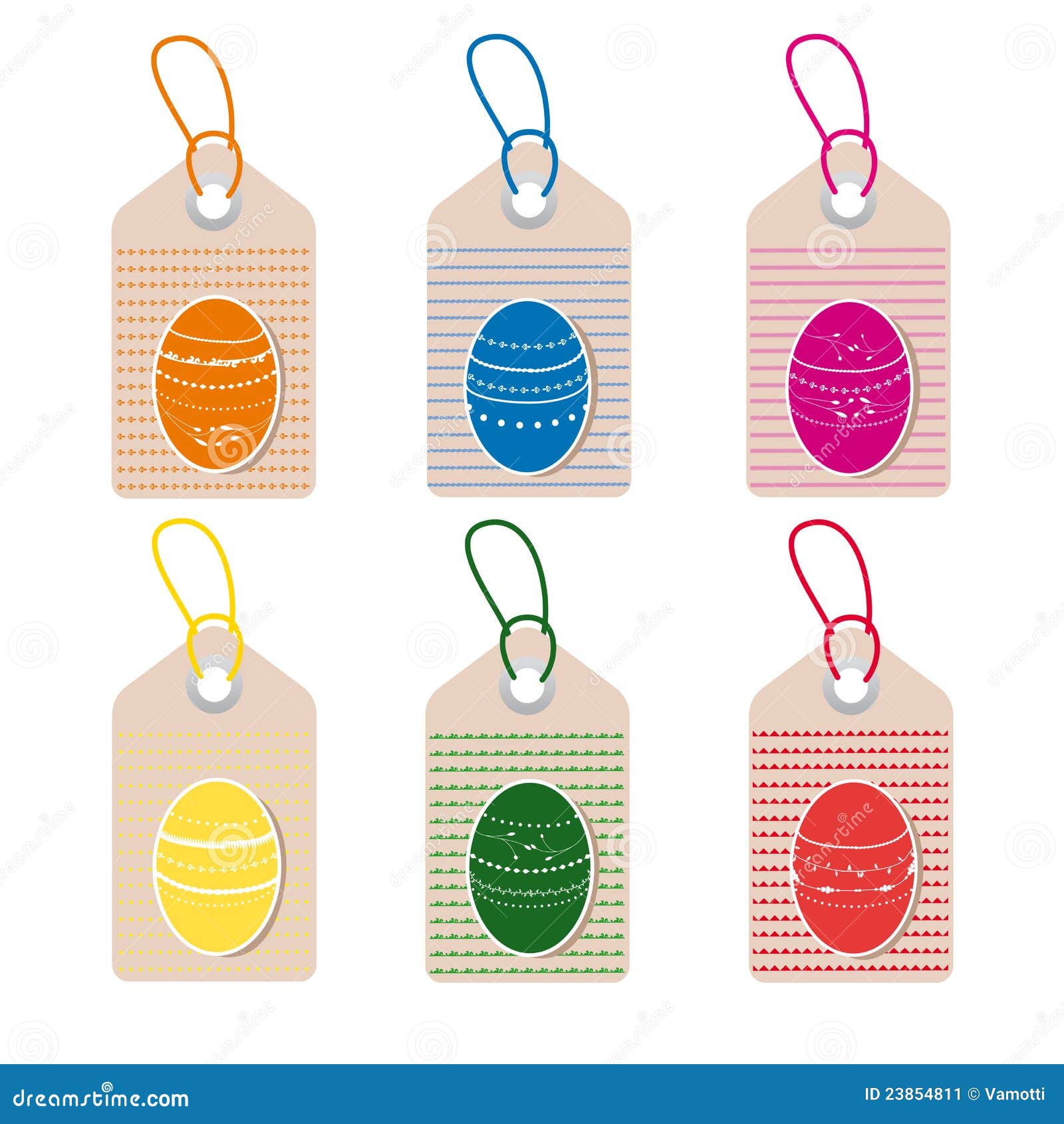 Easter eggs tags stock vector. Illustration of tags, backdrop - 23854811
