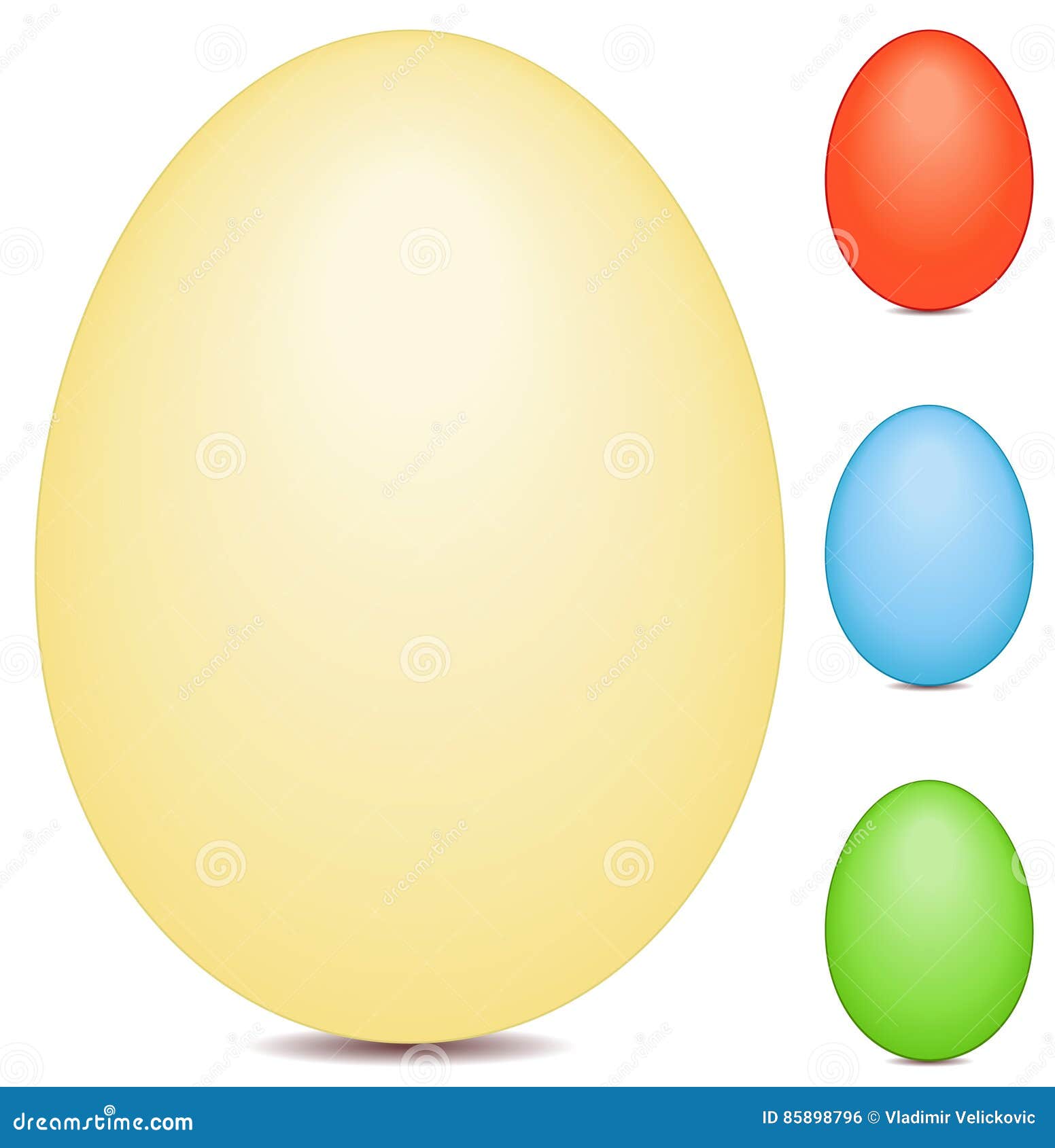 Easter eggs stock vector. Illustration of food, file - 85898796