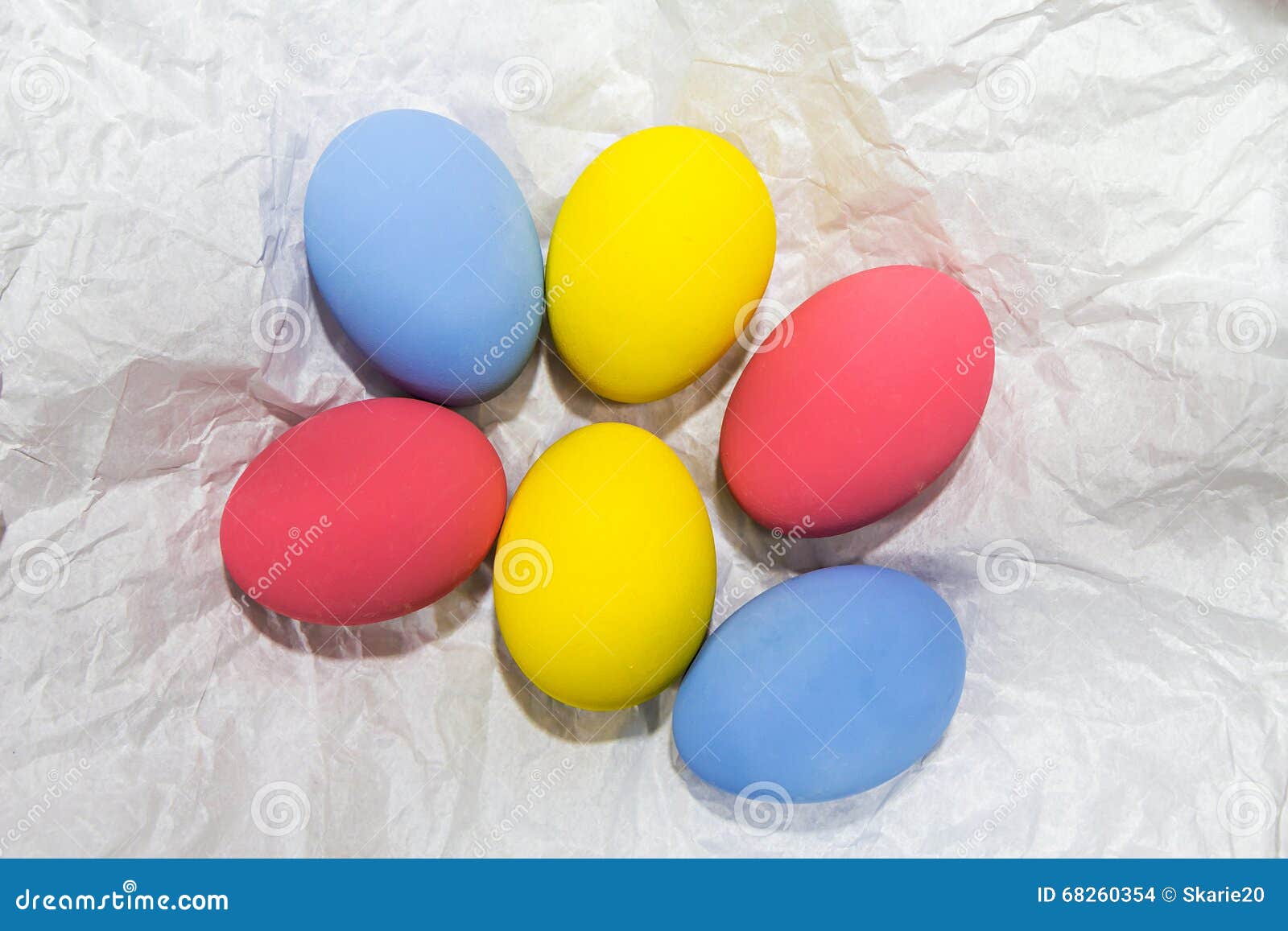 Easter eggs in wrapping stock photo. Image of plain, celebration - 68260354
