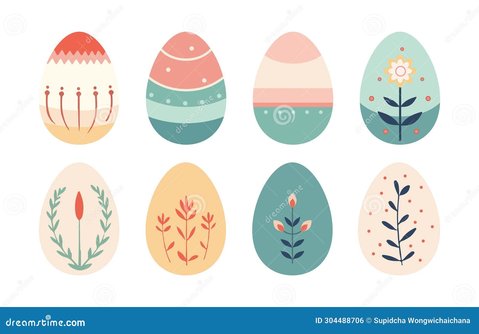 Easter Element Object Design.funny Egg for Kid Stock Illustration - Illustration of card ...
