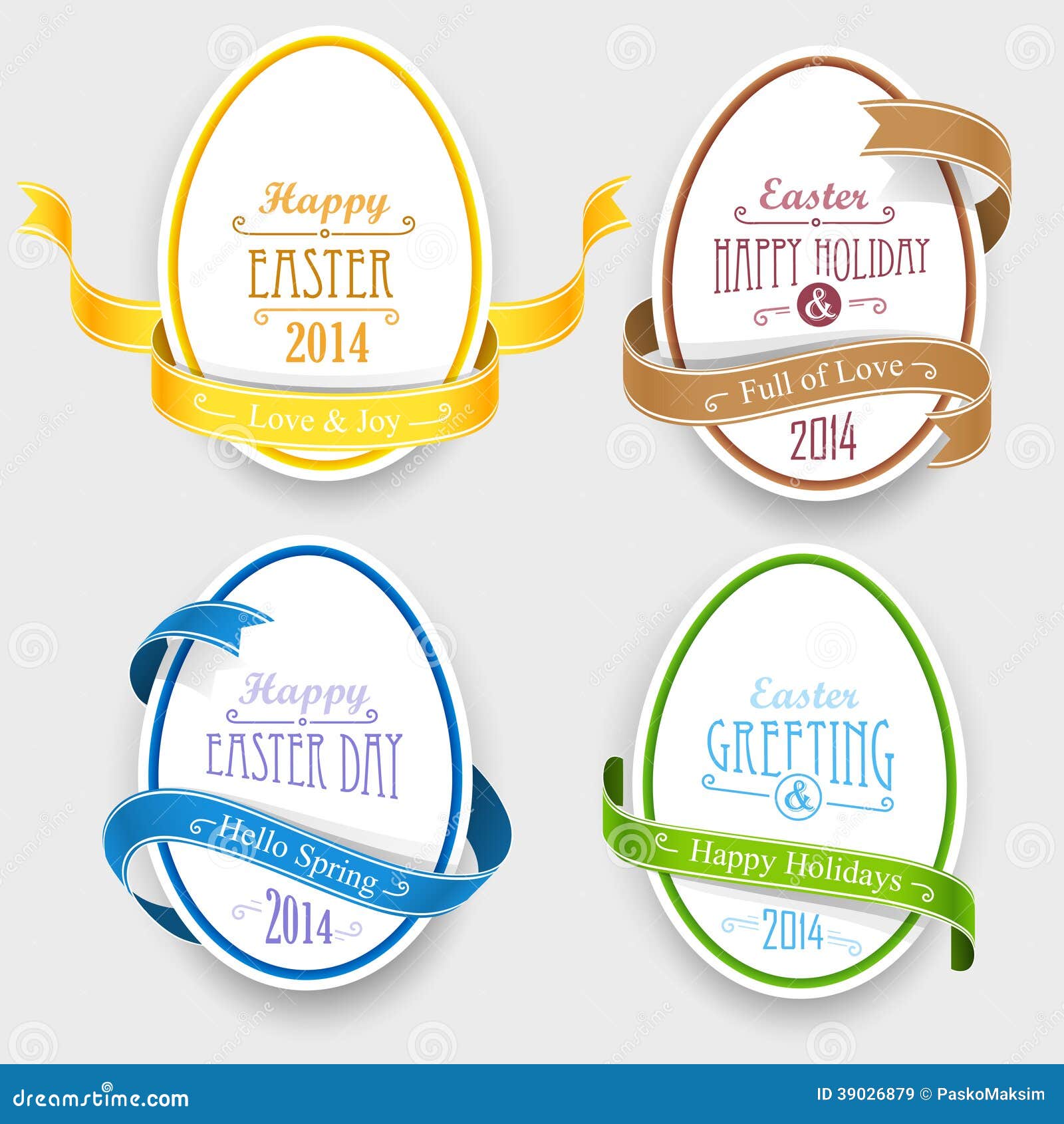 Easter emblems stock vector. Illustration of symbol, menu - 39026879