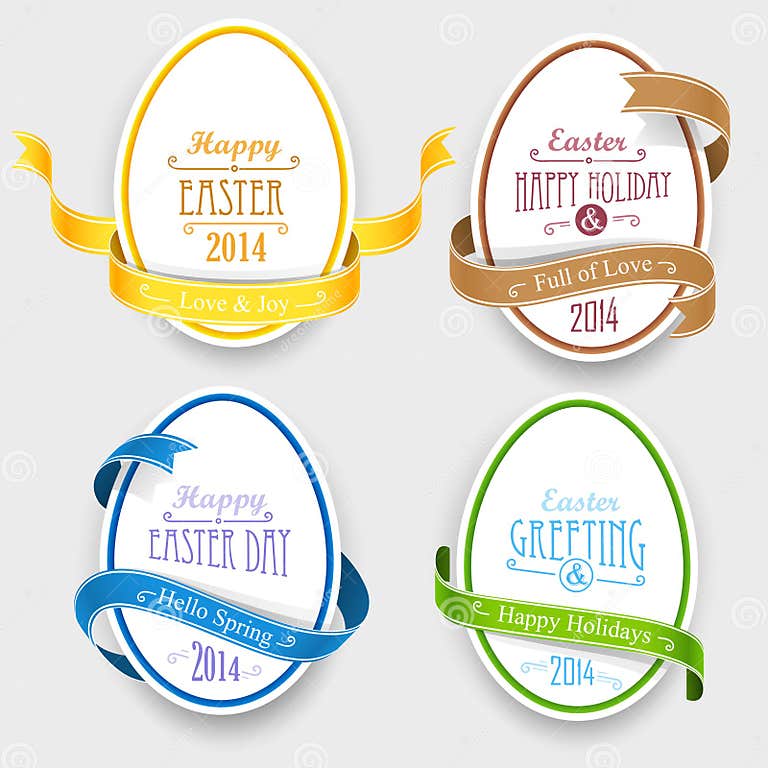 Easter emblems stock vector. Illustration of symbol, menu - 39026879