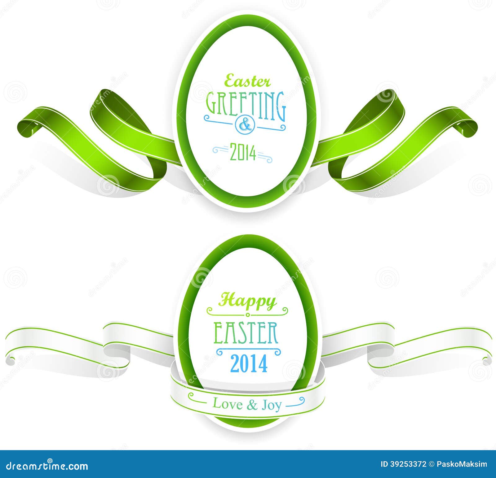 Easter emblems stock vector. Illustration of easter, quality - 39253372