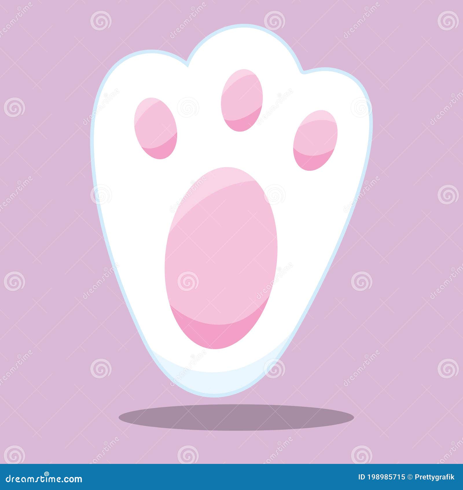 Easter feet rabbit feet 09 stock vector. Illustration of easter - 198985715