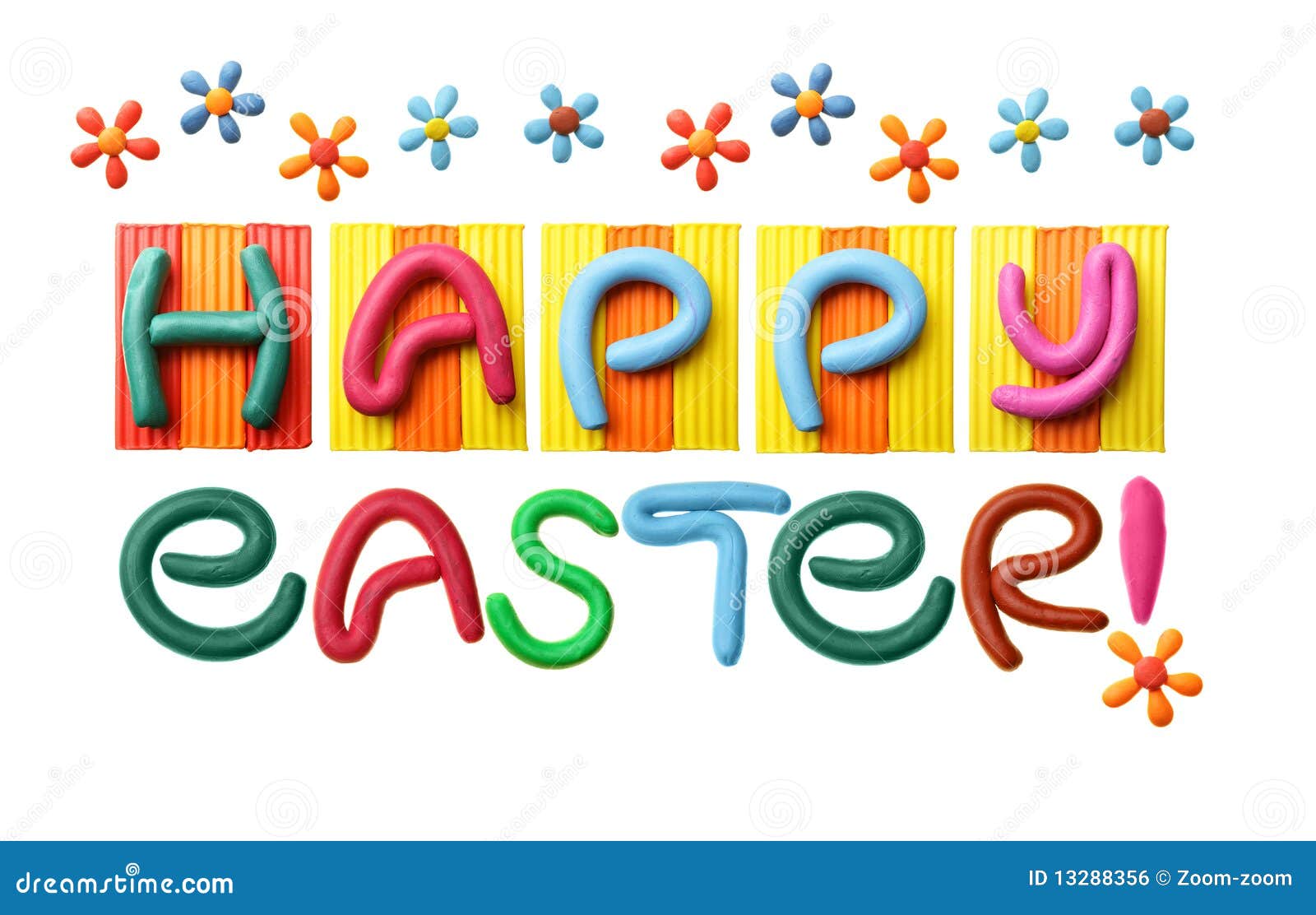 Easter feliz! ilustração stock. Ilustração de argila - 13288356