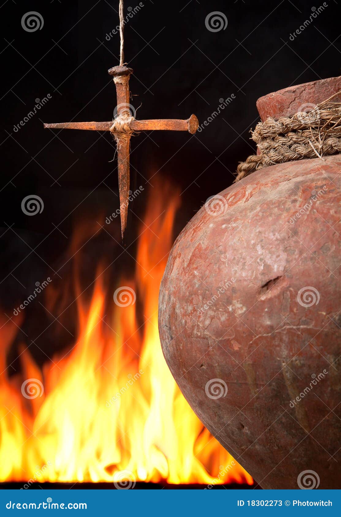 Easter fire of faith stock image. Image of miracle, pitcher - 18302273
