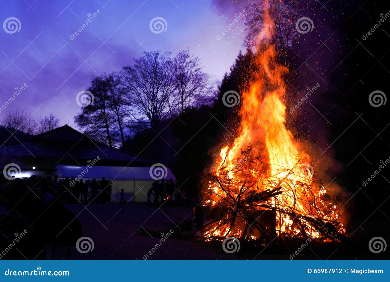 Easter fire stock photo. Image of midsummer, germany - 66987912