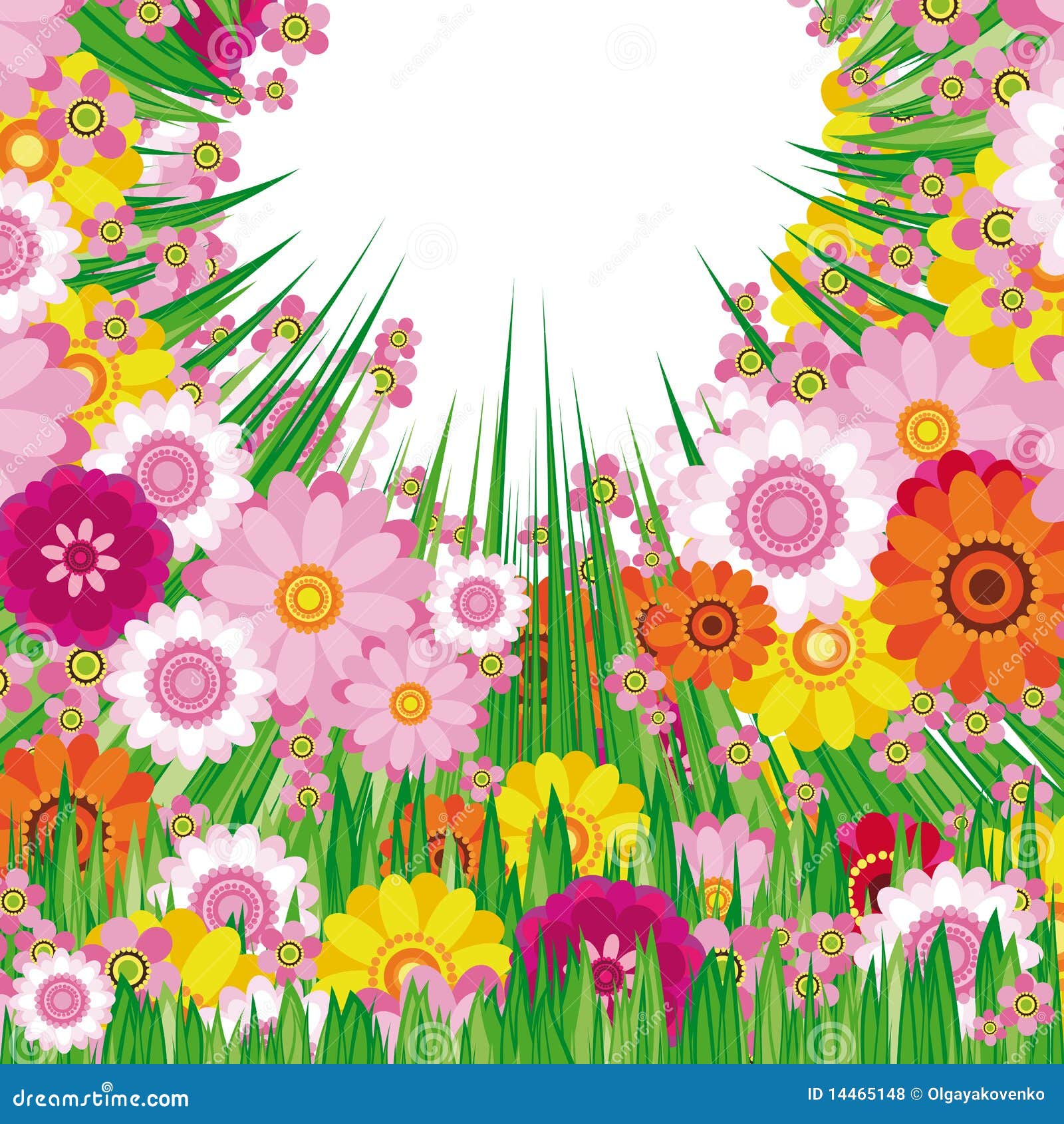 Easter Floral background stock vector. Illustration of flower - 14465148