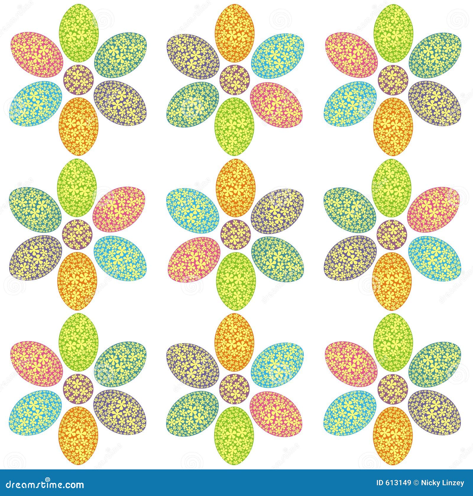 Easter flower pattern stock illustration. Illustration of patterns - 613149