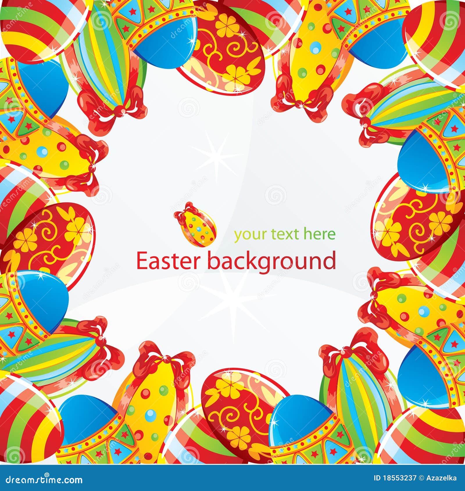 Easter frame stock vector. Illustration of yellow, abstract - 18553237