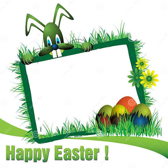Easter frame stock vector. Illustration of celebration - 23527874