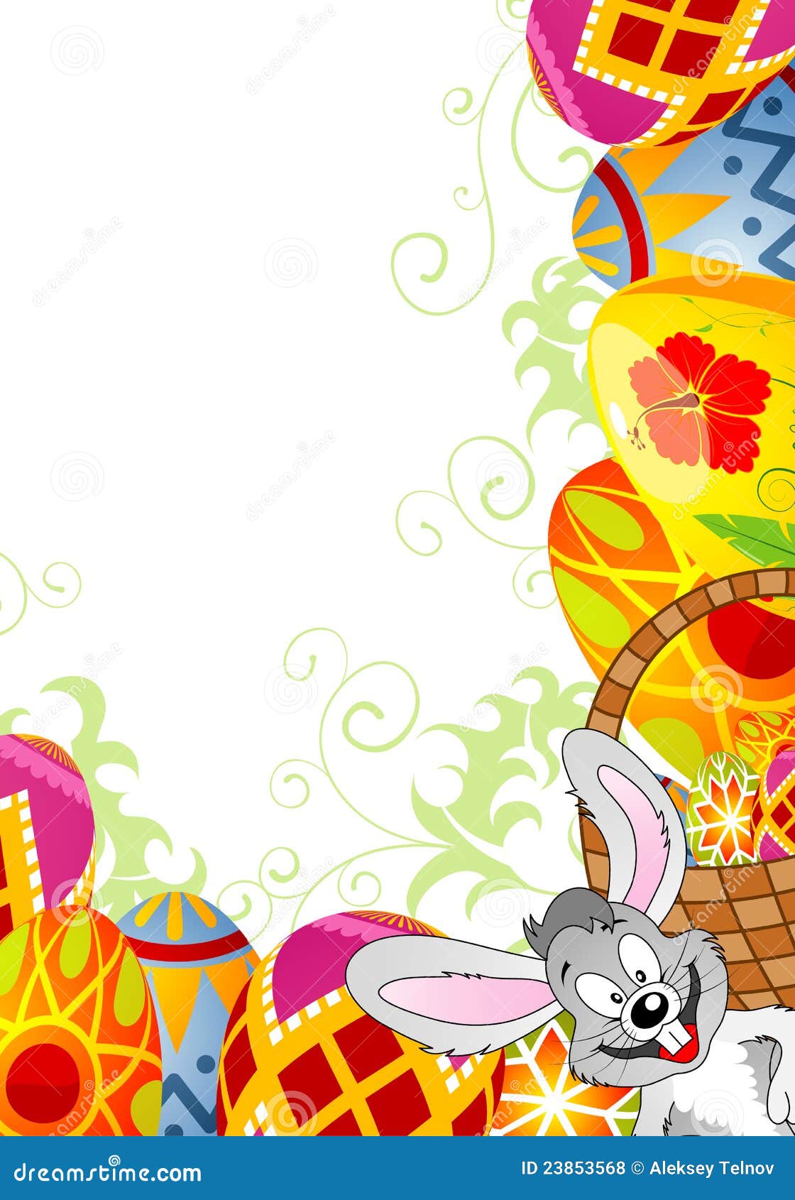 Easter Frame stock vector. Illustration of feast, vector - 23853568