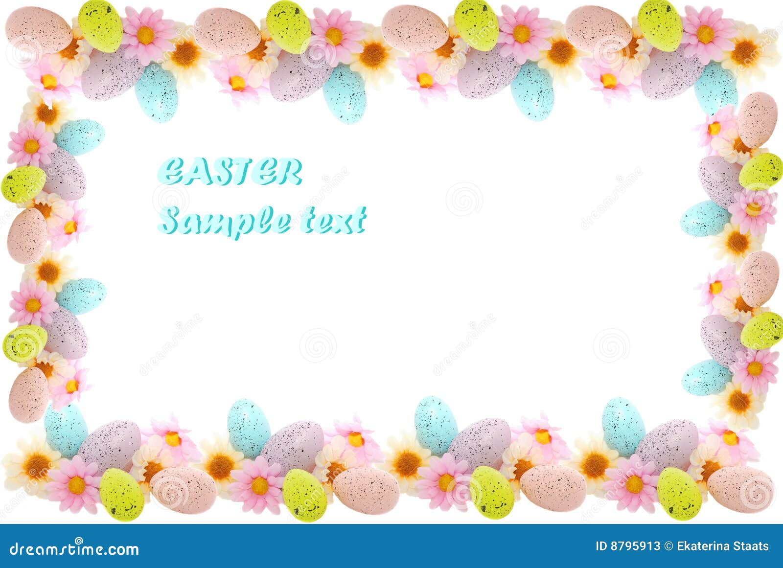 Easter frame stock image. Image of plant, pattern, blue - 8795913