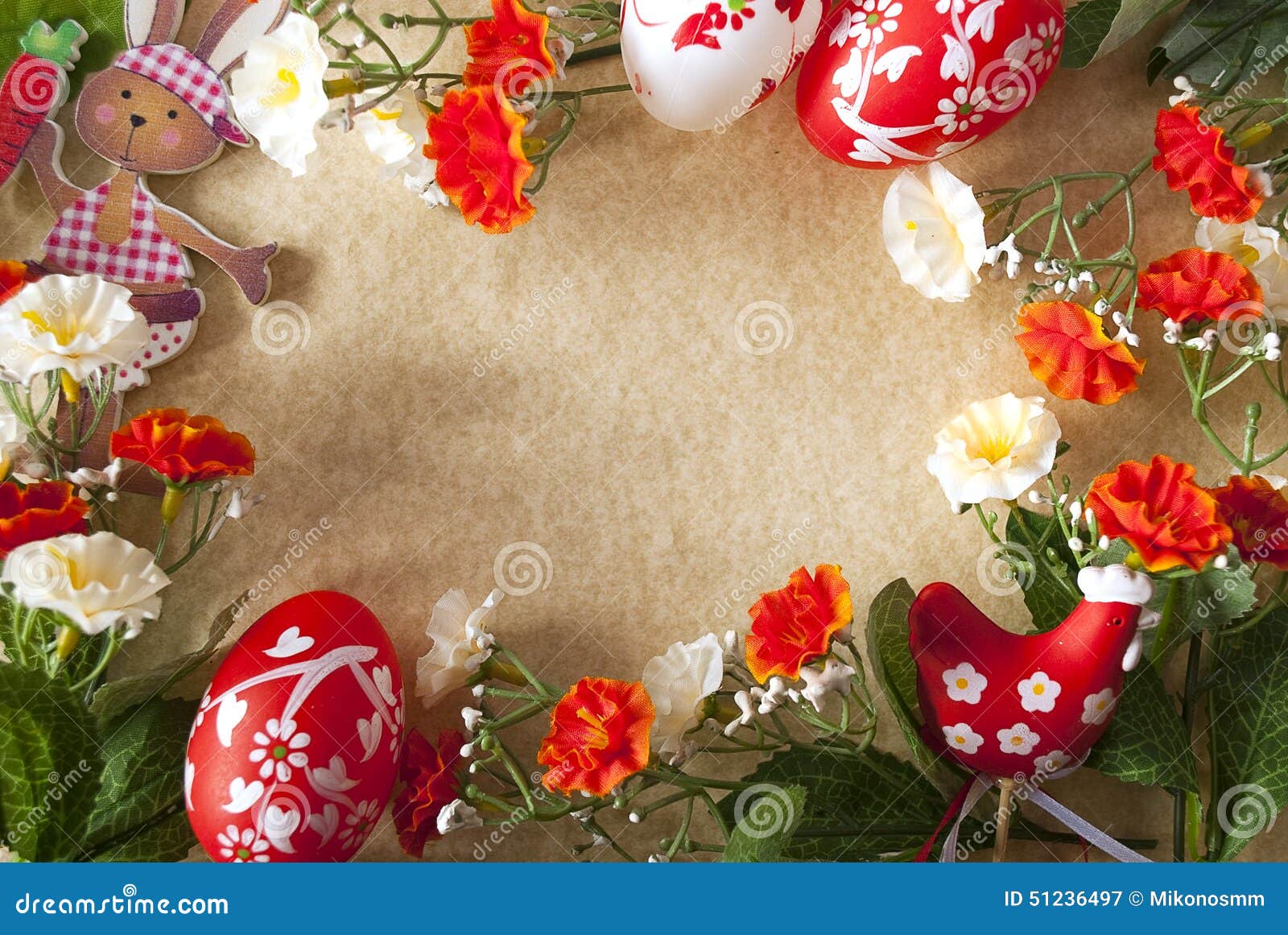 Easter frame stock image. Image of easter, small, white - 51236497