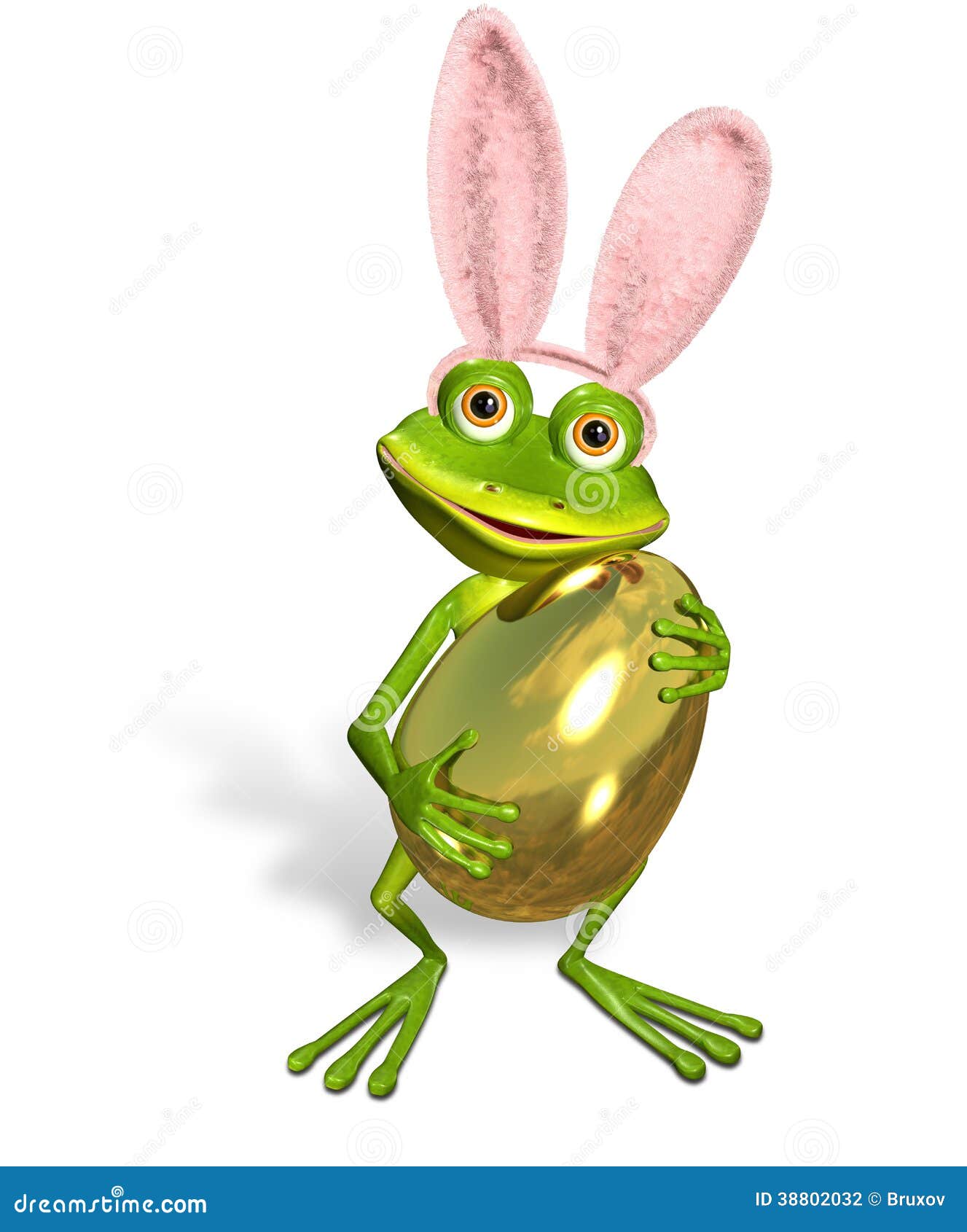 Easter frog stock illustration. Illustration of merry - 38802032
