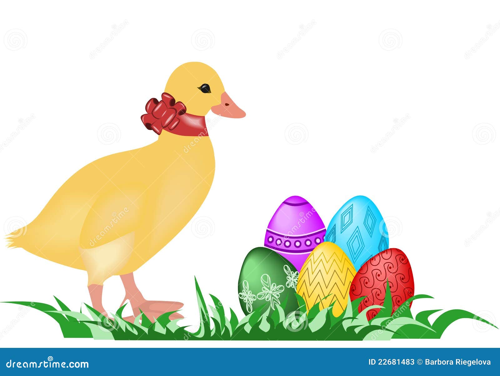 Easter gosling stock vector. Illustration of colors, happy - 22681483