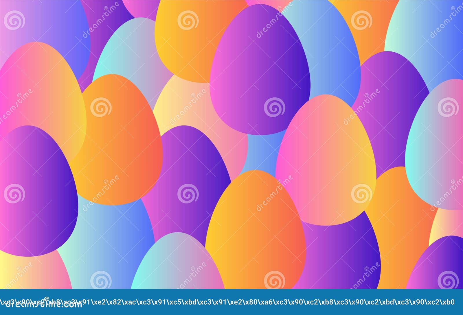 Easter gradient banner stock illustration. Illustration of easter ...