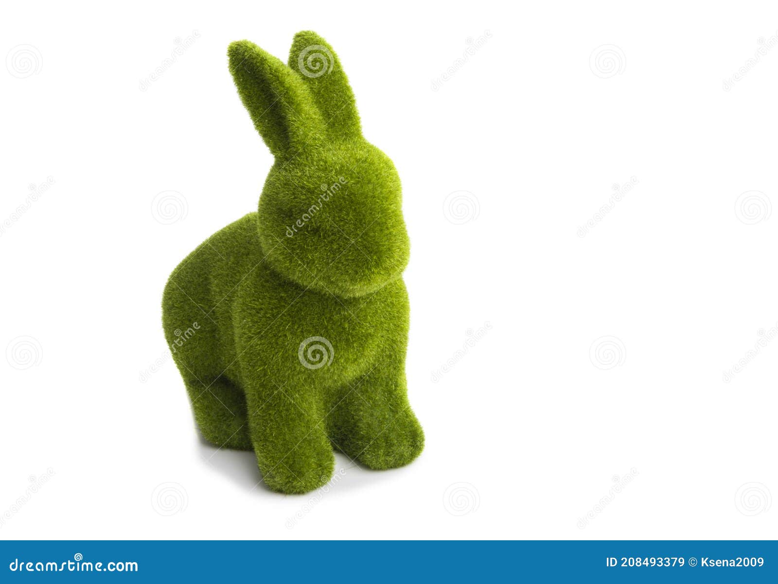 Easter Green Bunny Isolated Stock Image - Image of handmade, summer ...