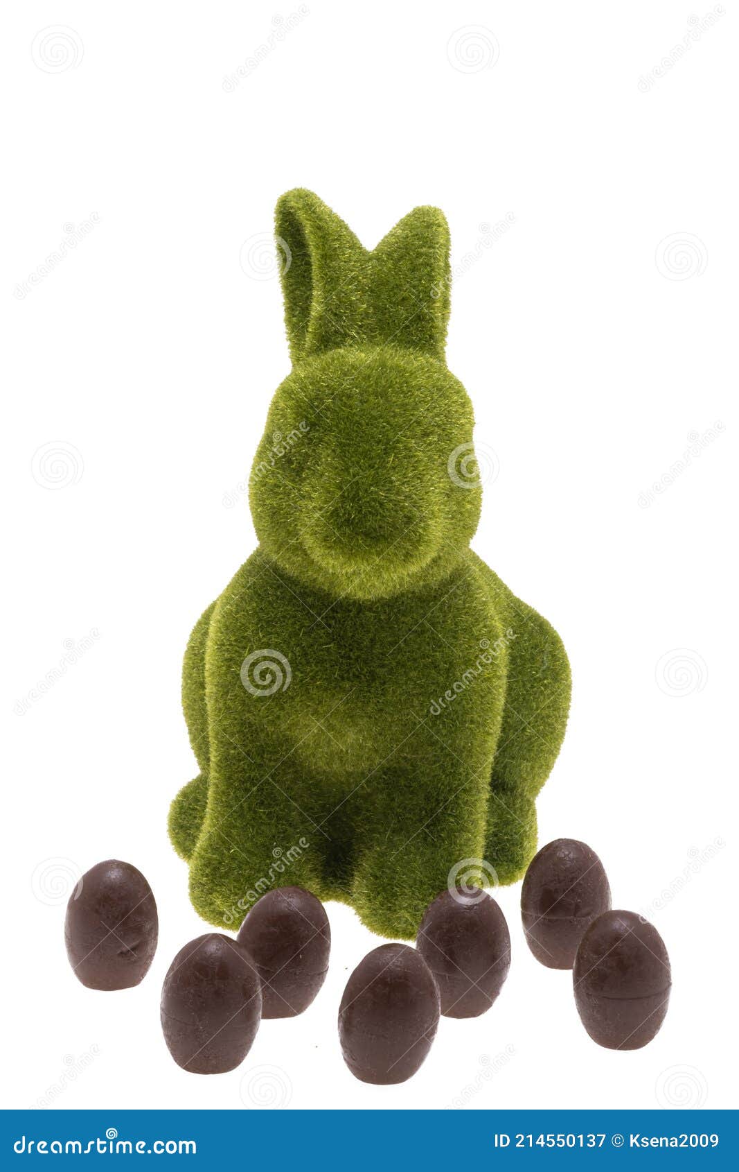 Easter Green Bunny Isolated Stock Image - Image of grass, colorful ...