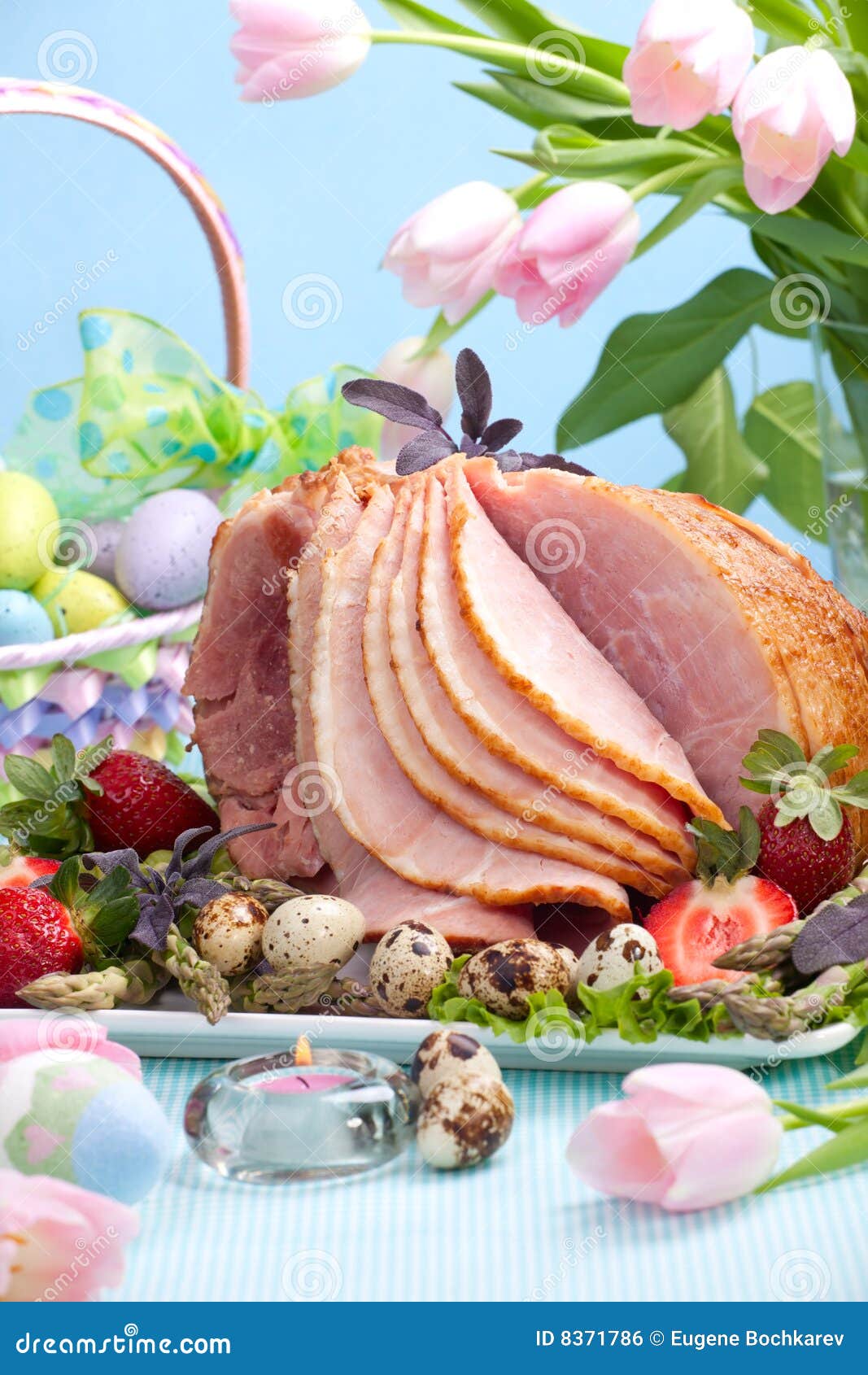 Easter ham stock photo. Image of meat, buffet, holiday - 8371786