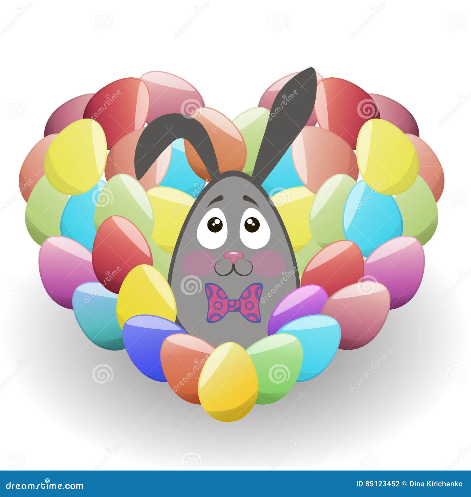 Easter_heart vector illustratie. Illustration of vector - 85123452