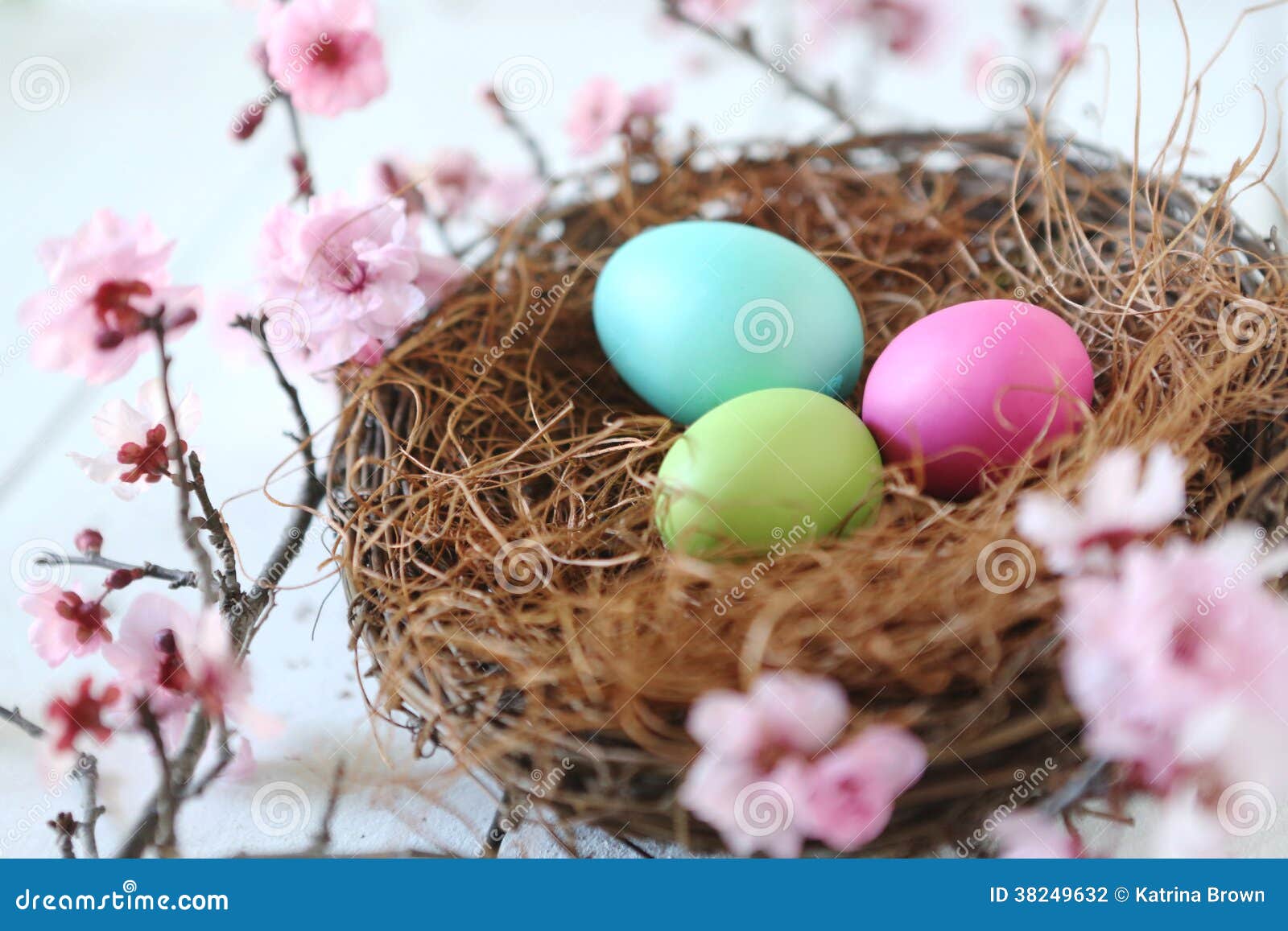 Easter Holiday Themed Still Life Scene in Natural Light Stock Photo ...