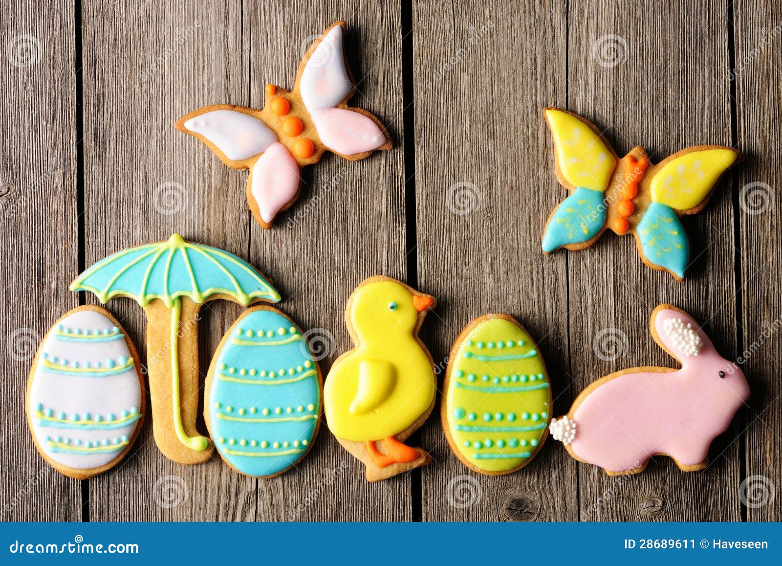 Easter Homemade Gingerbread Cookie Stock Image - Image of easter ...