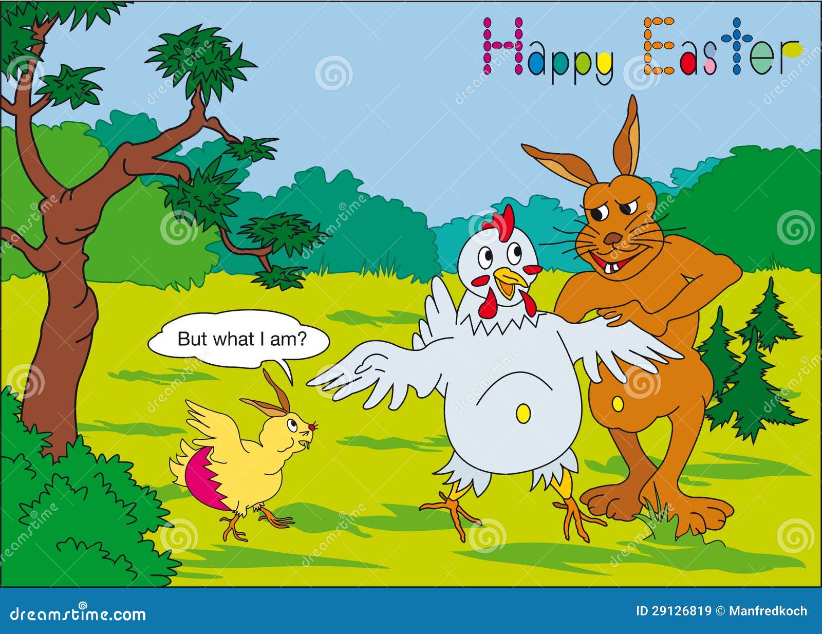 Easter with humor stock vector. Illustration of funny - 29126819