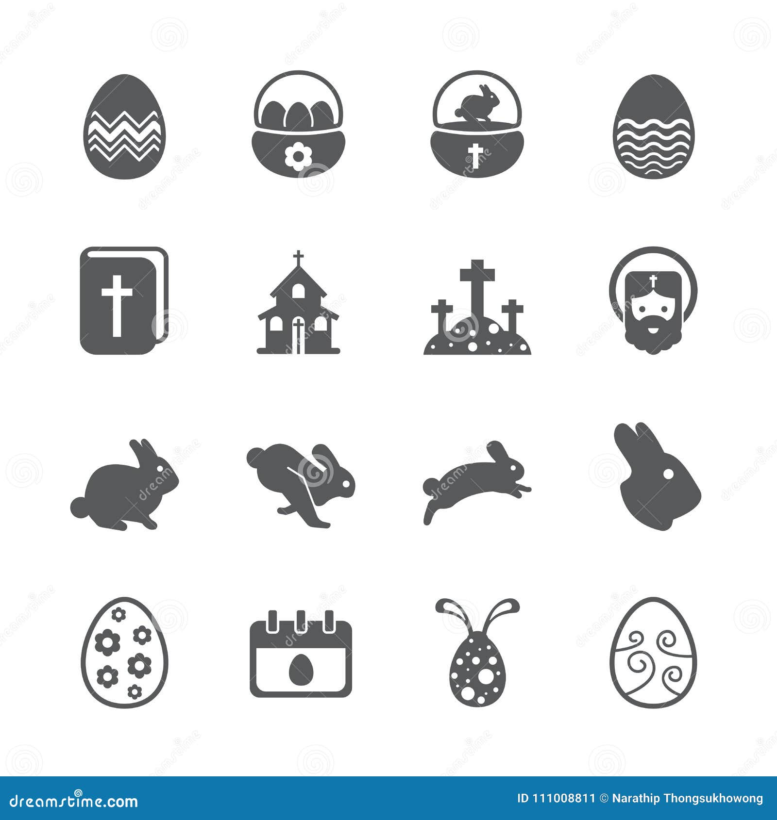 Easter icon set stock vector. Illustration of line, animal - 111008811 Easter icon set stock vector. Illustration of line, animal - 111008811