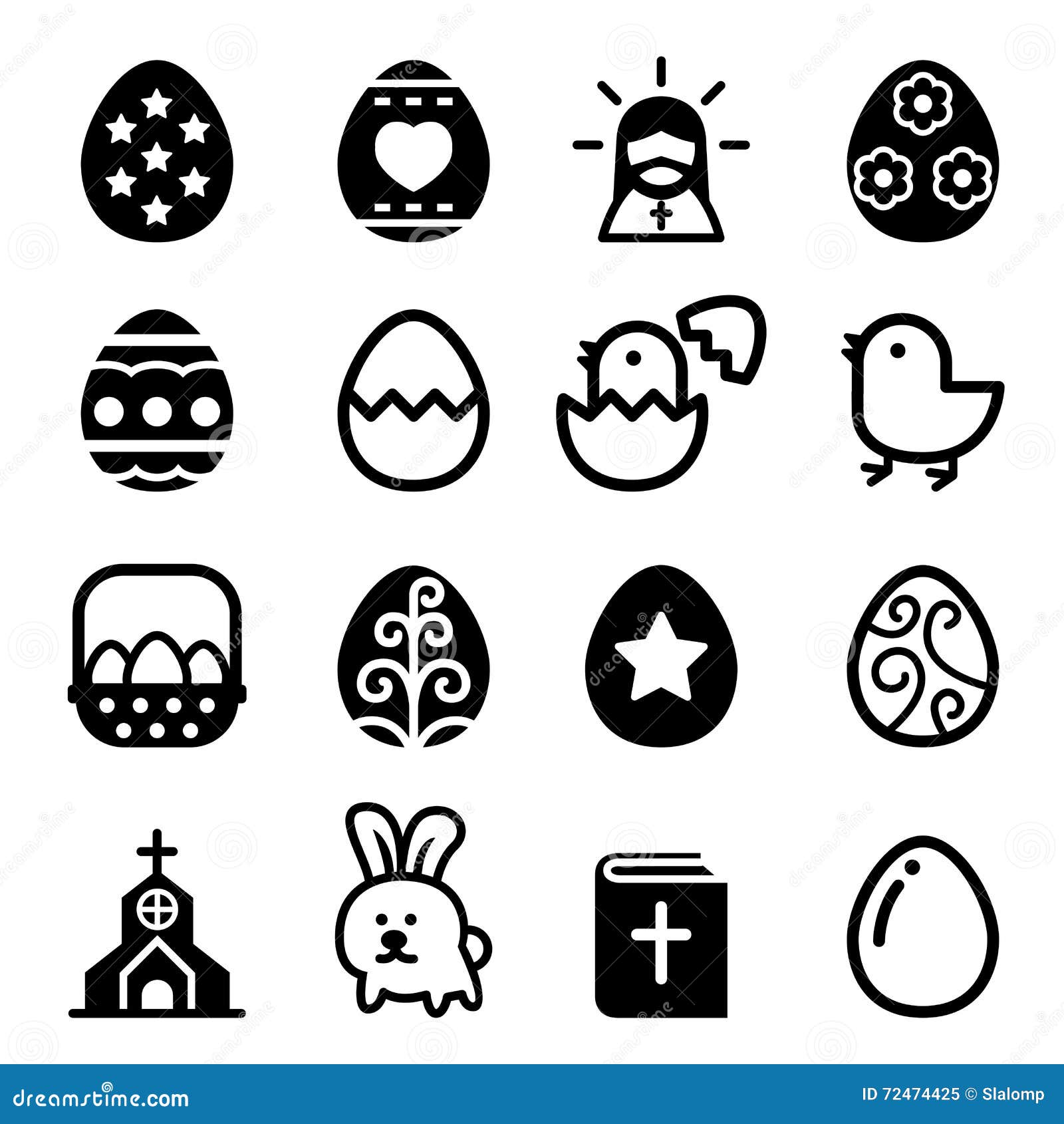 Easter icon stock illustration. Illustration of catholic - 72474425