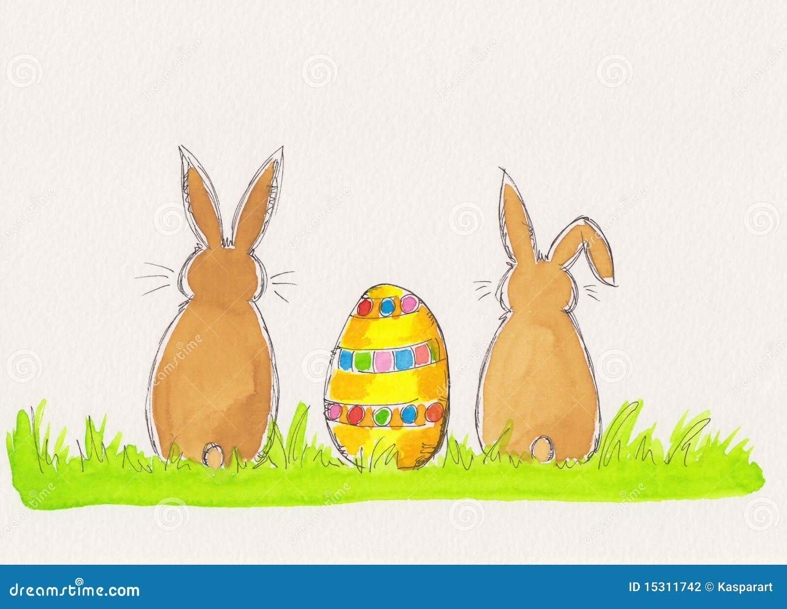 Easter illustration stock illustration. Illustration of hand - 15311742