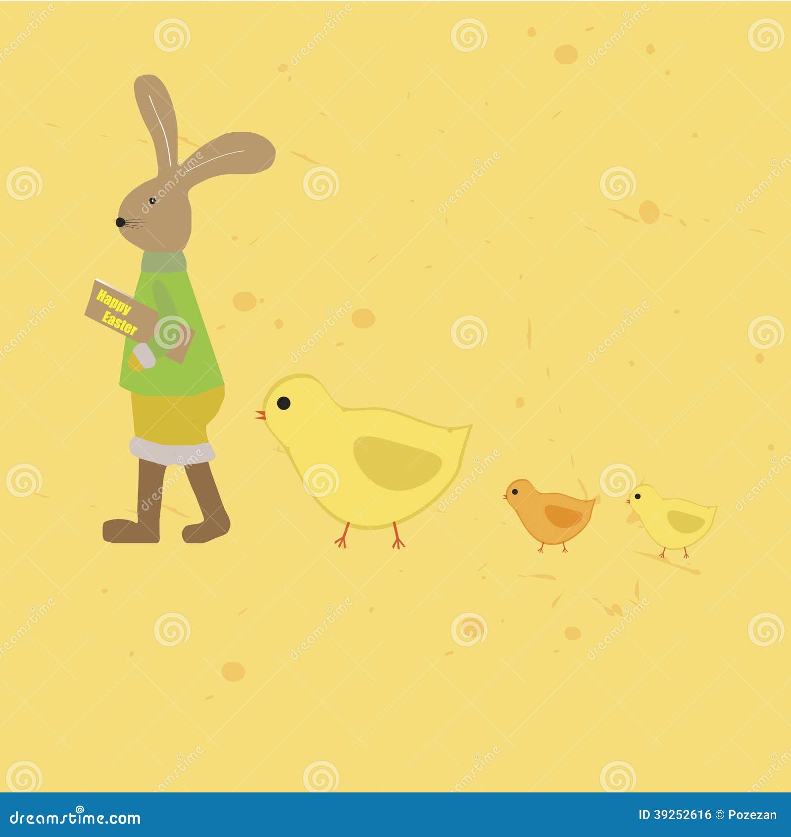 Illustration Bunny Easter Scarf Co Wearing Mythologie Rabbit Half Man ...