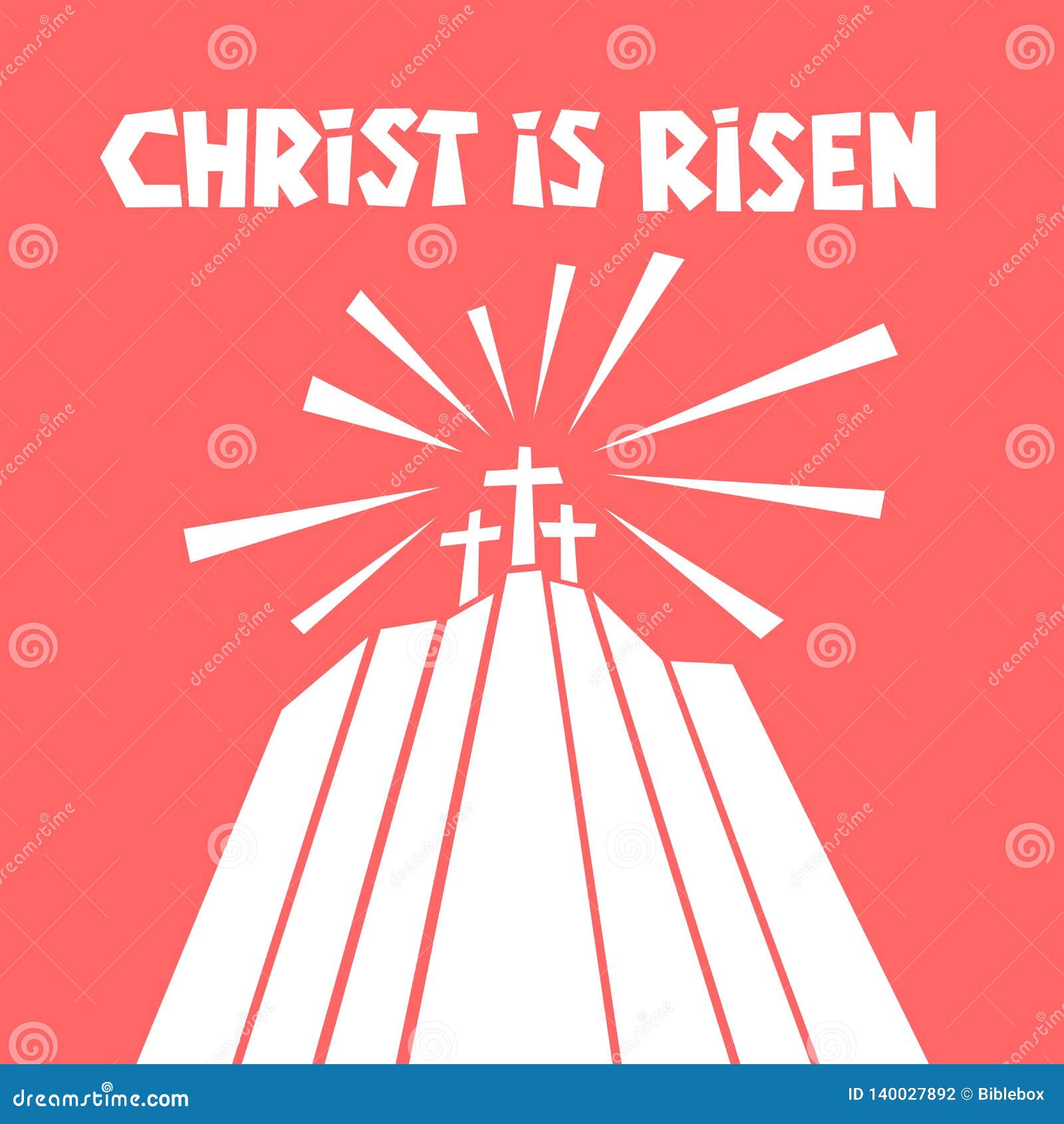 Easter Illustration. Three Crosses on Calvary Stock Vector ...