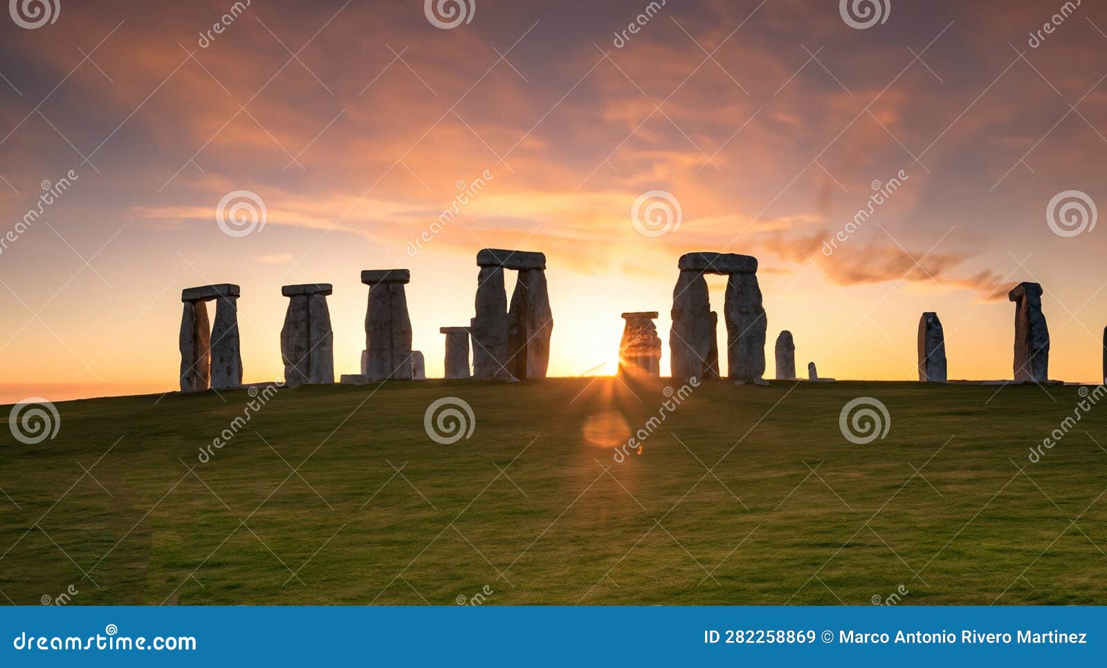 Easter Island with Architecture in a Sunset Stock Image - Image of ...