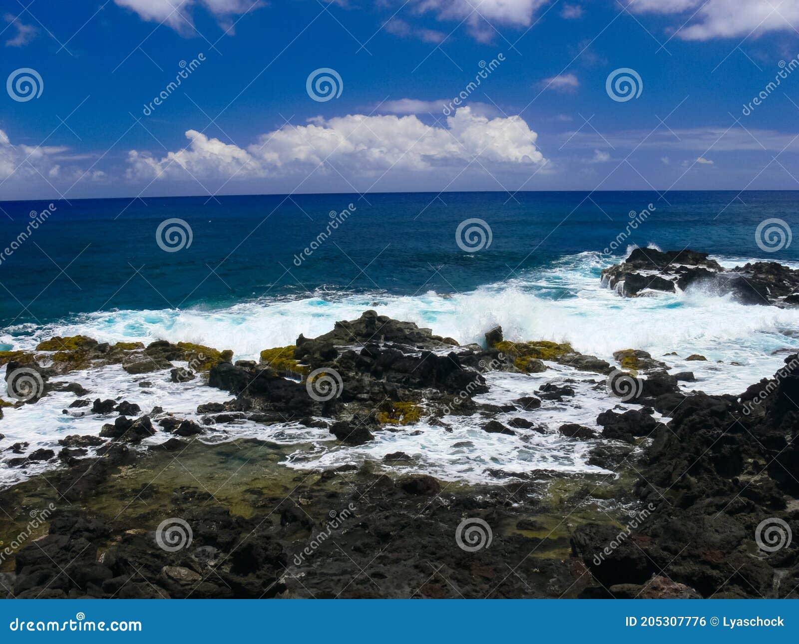 Easter Island Coastline. Easter Island Coast, Rocks, Ocean Stock Photo ...