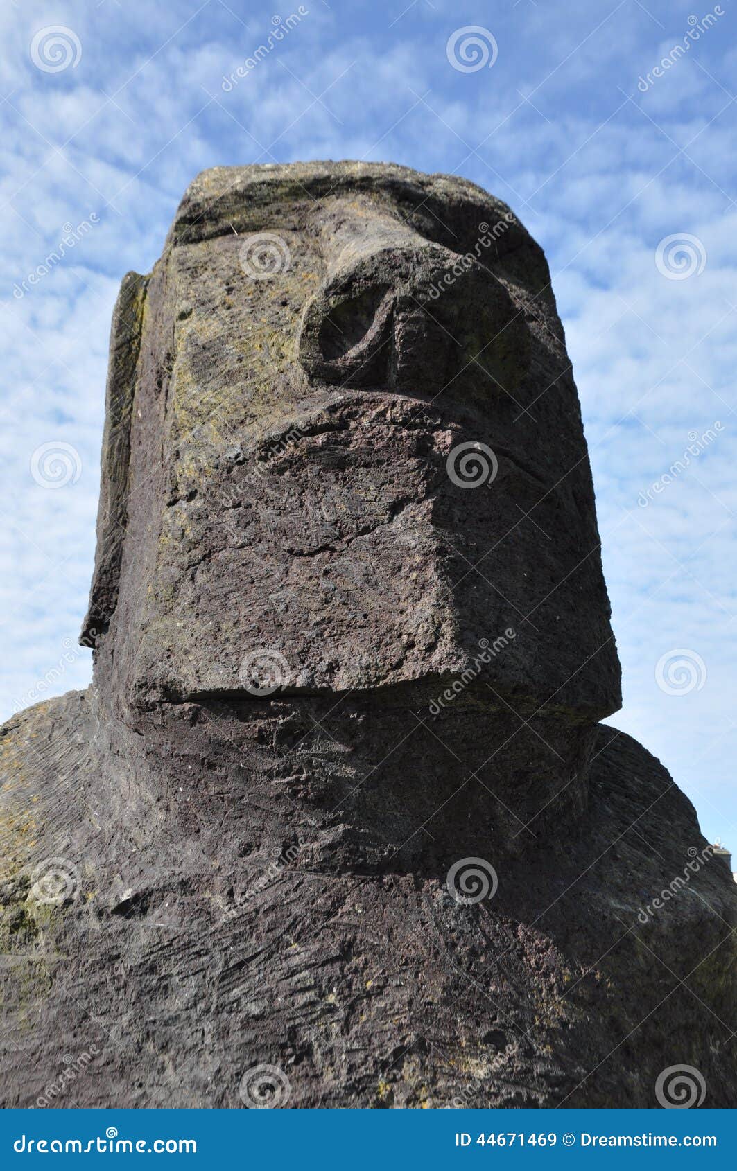 Easter Island Head Maoi Monolith Stock Image - Image of head, people ...