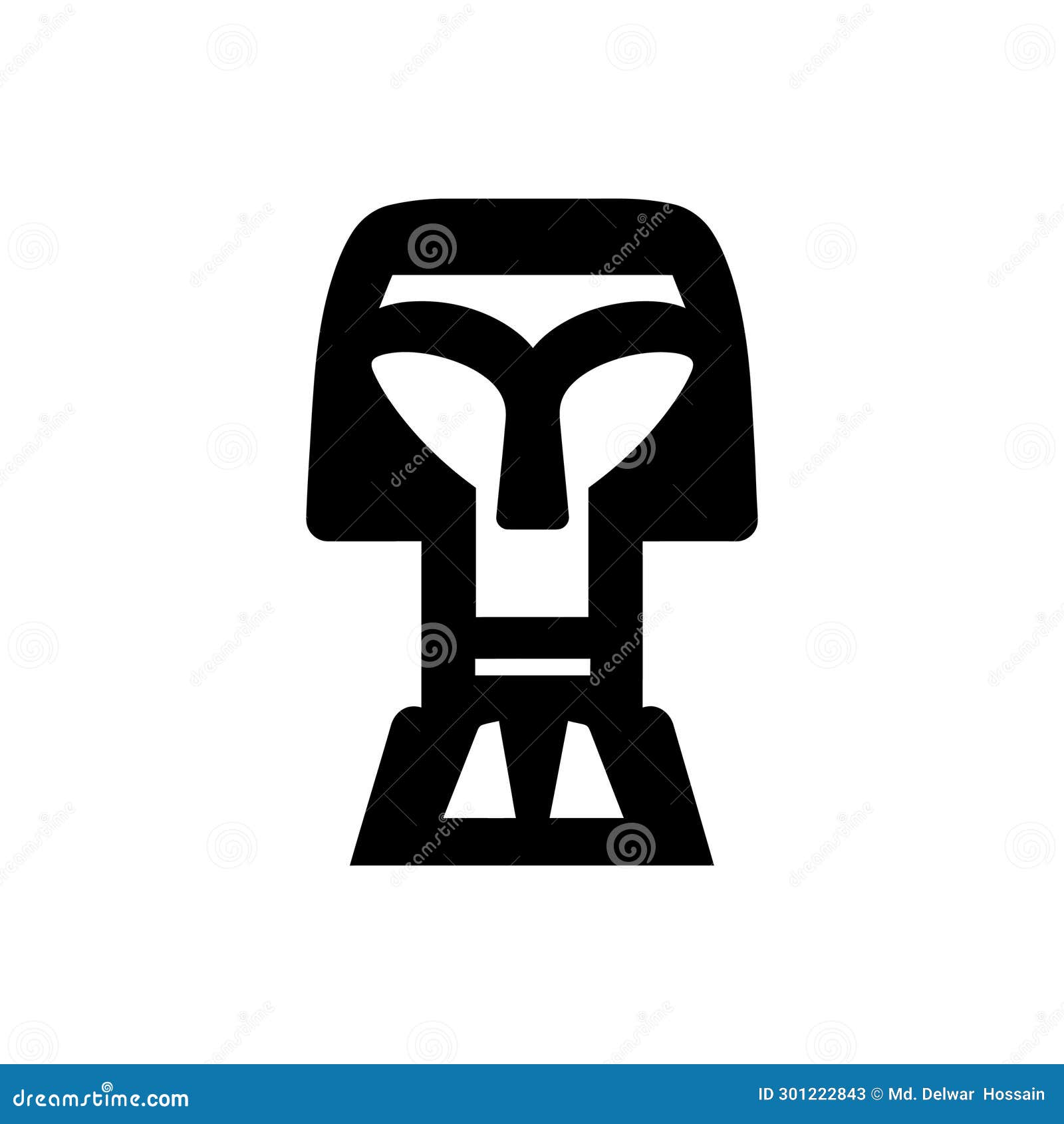 Easter Island icon stock illustration. Illustration of archaeological ...