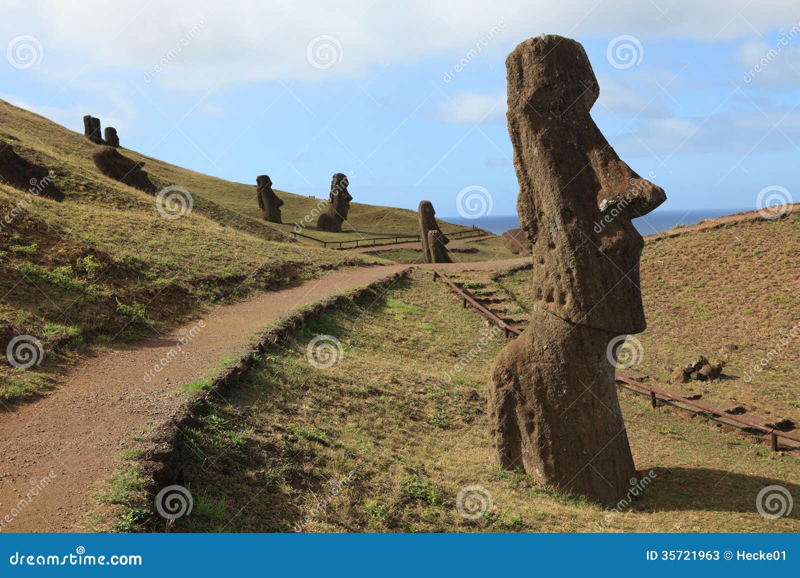 Easter Island Moai Statue stock image. Image of stone - 35721963