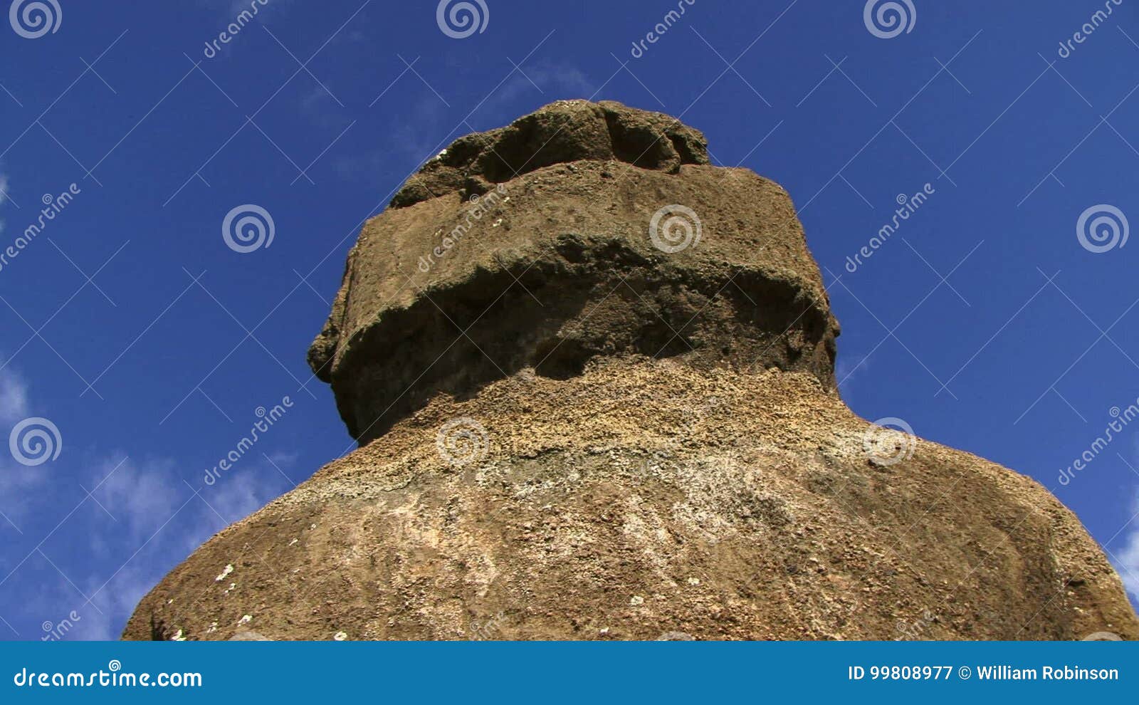 Easter Island Moai Statue Time Lapse Stock Video - Video of face, blue ...