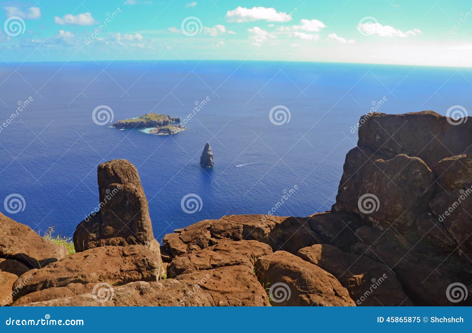 Easter Island Ocean stock image. Image of pascua, heyerdahl - 45865875