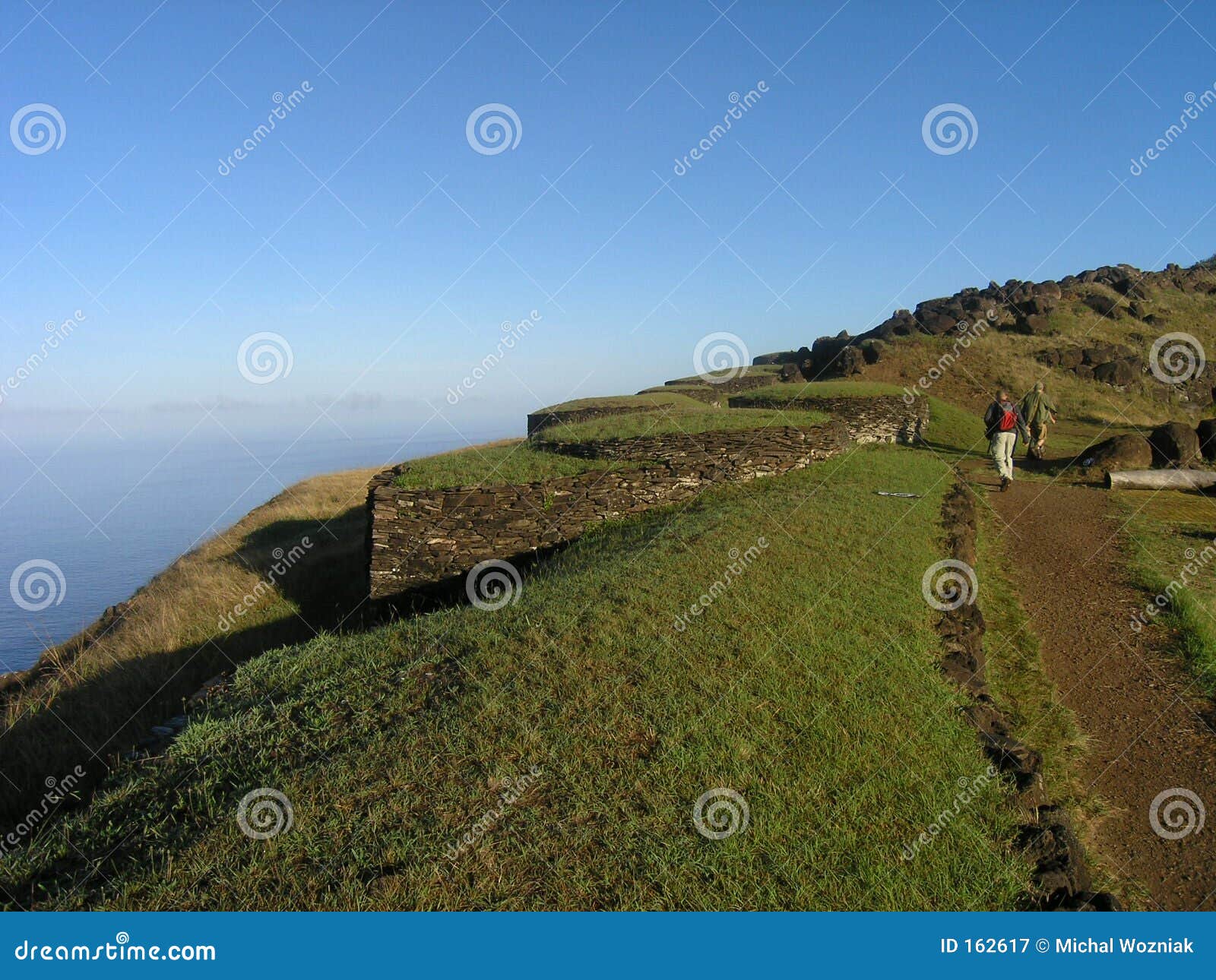 Easter Island - Orongo Ceremonial Village Stock Image - Image of mystic ...