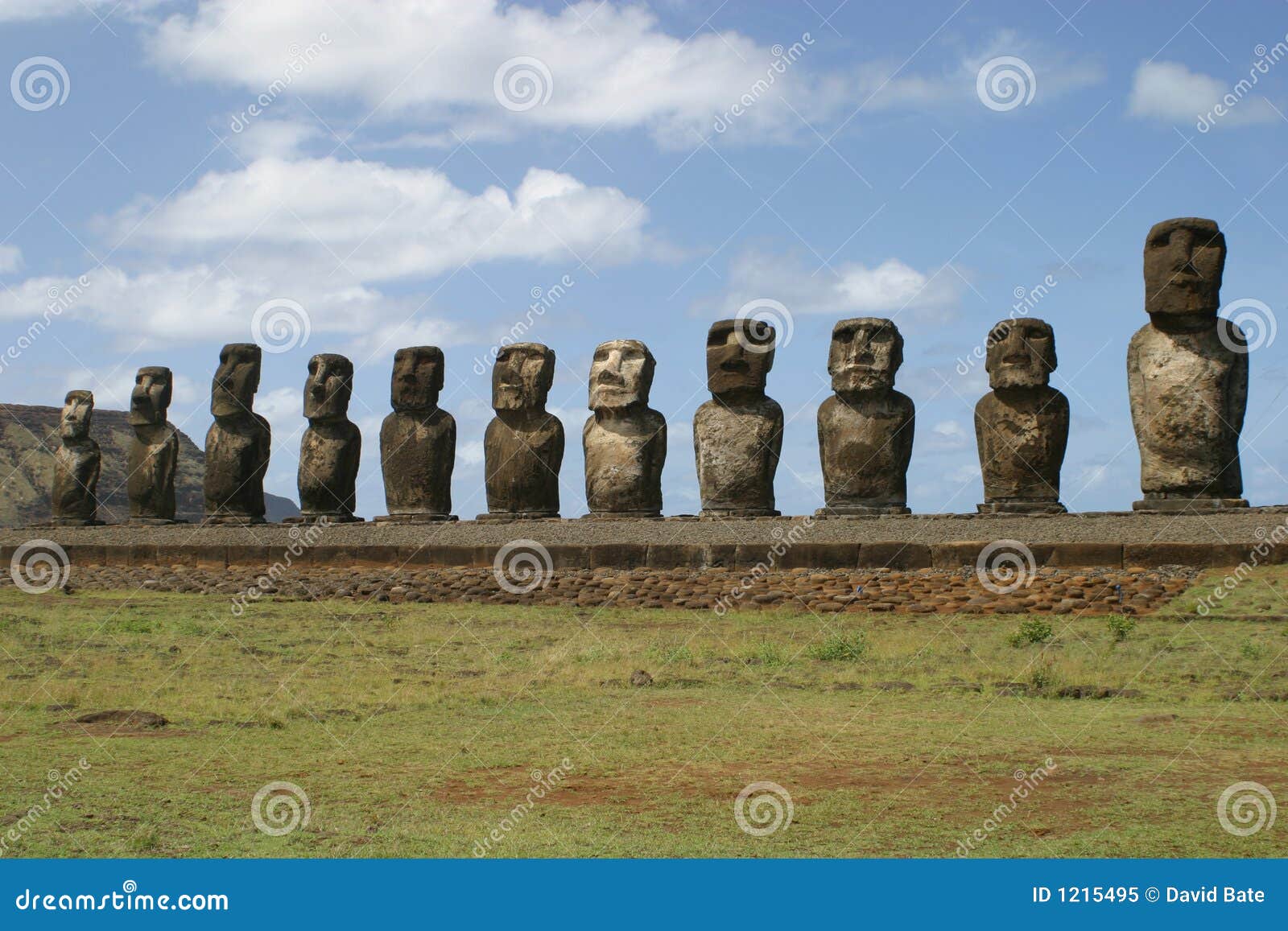 Easter Island Statues stock image. Image of tribe, solemn - 1215495