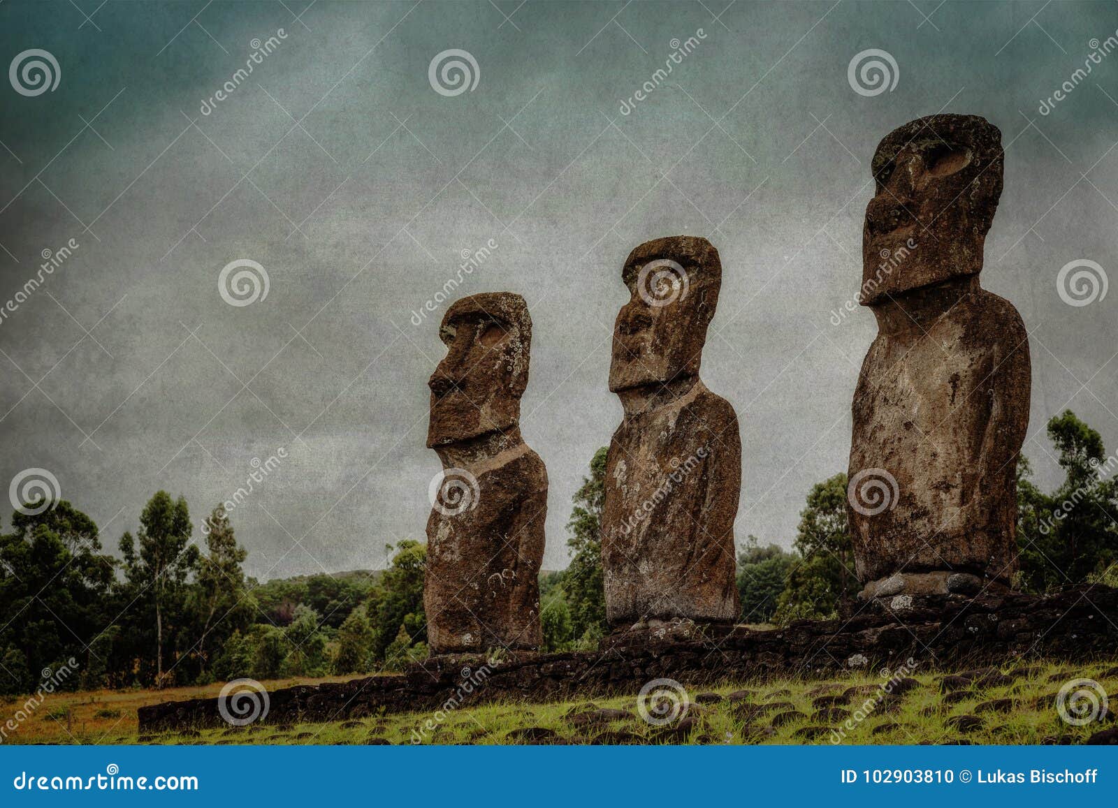 Easter Islands Moai stock photo. Image of mysterious - 102903810