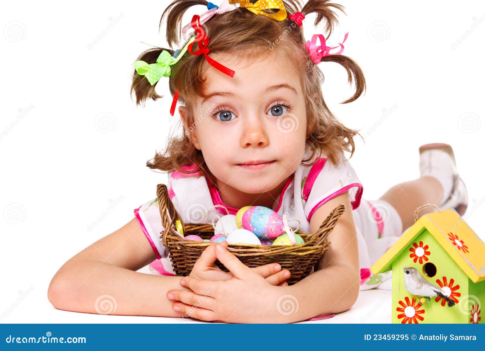 Easter kid stock image. Image of bird, child, colorful - 23459295