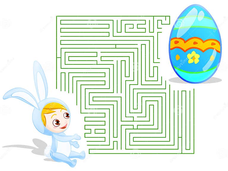 Easter labyrinth stock image. Illustration of instructive - 23938009