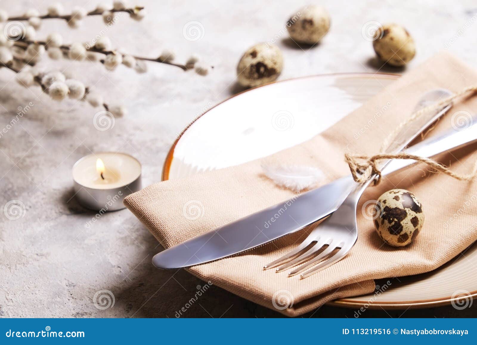 Easter Laying Table Appointments, Table Setting Options. Silverware ...