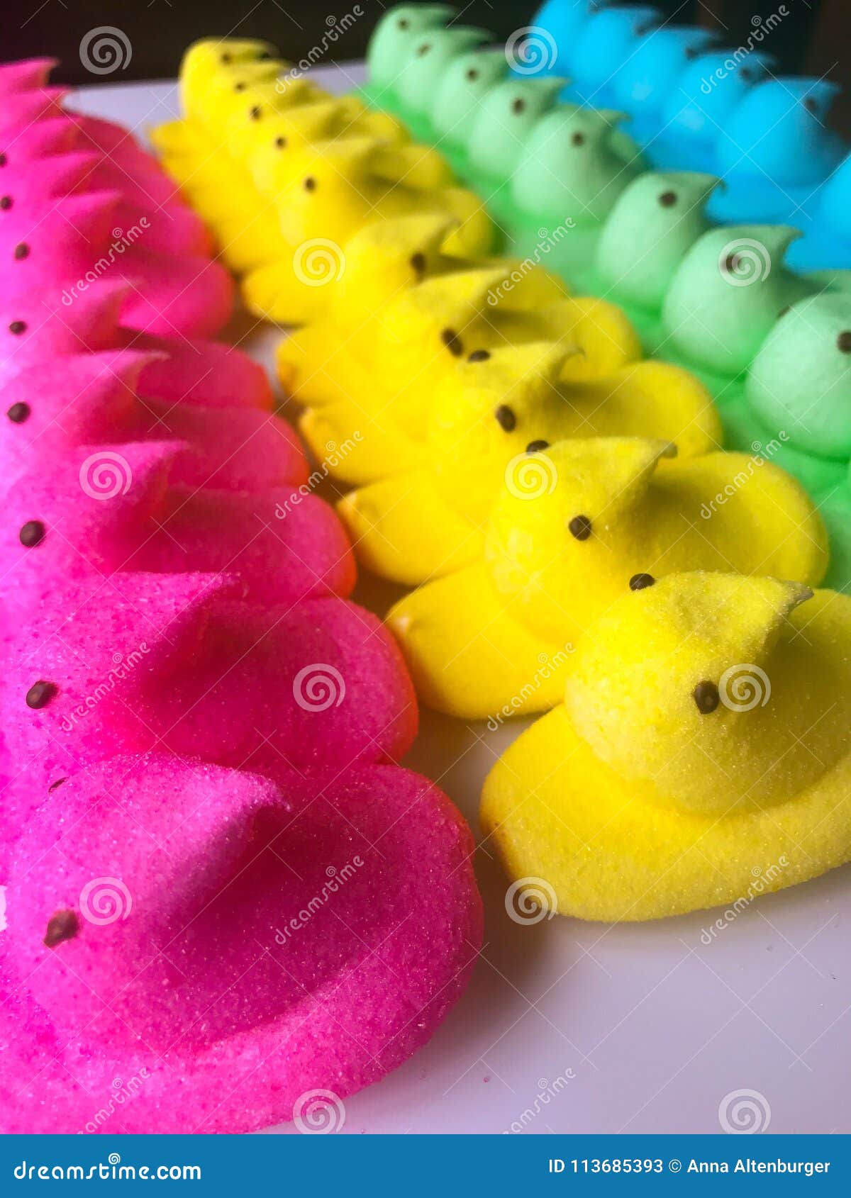Easter marshmallow peeps editorial stock photo. Image of holiday ...